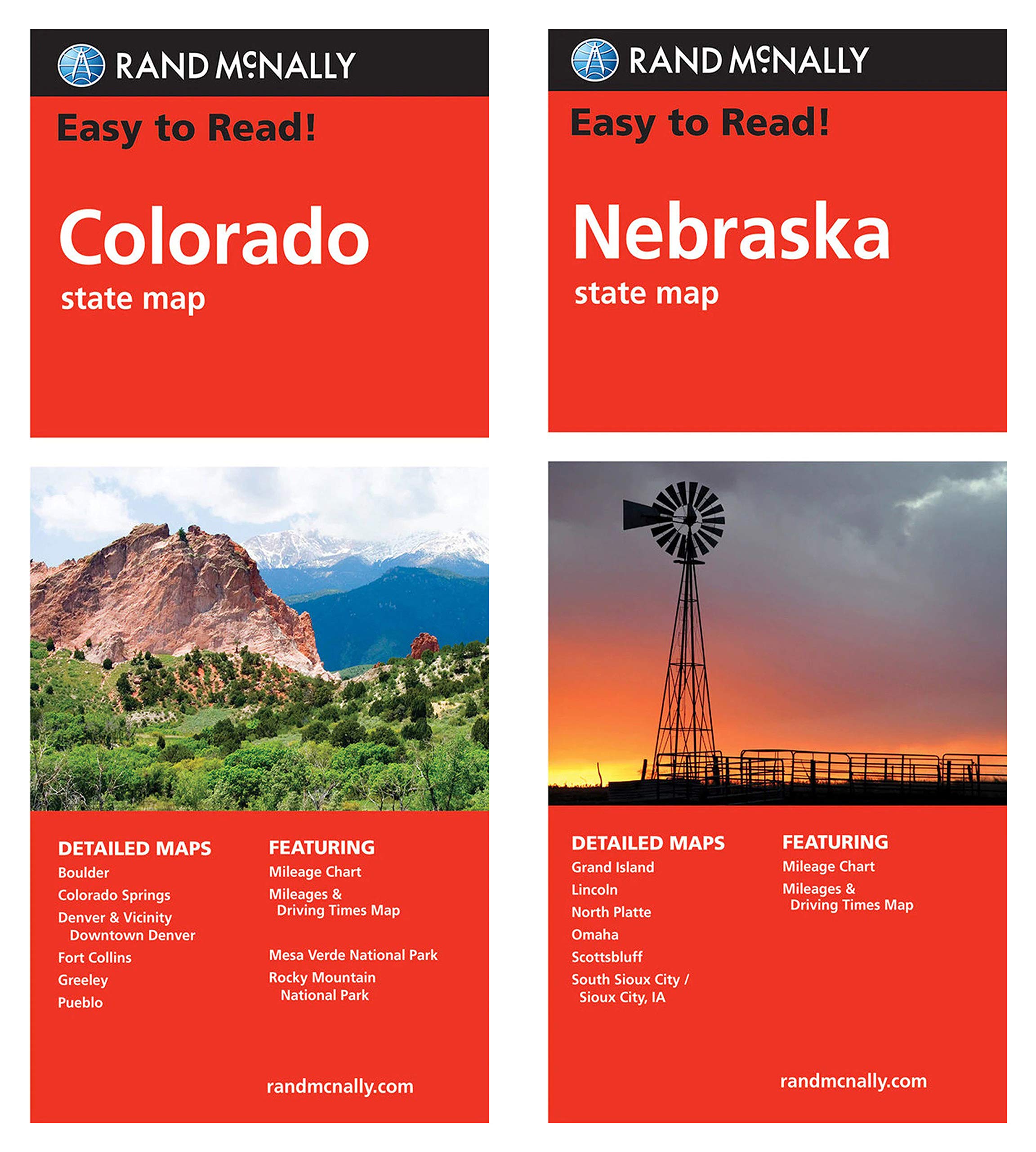 Mapa De Nebraska Y Colorado