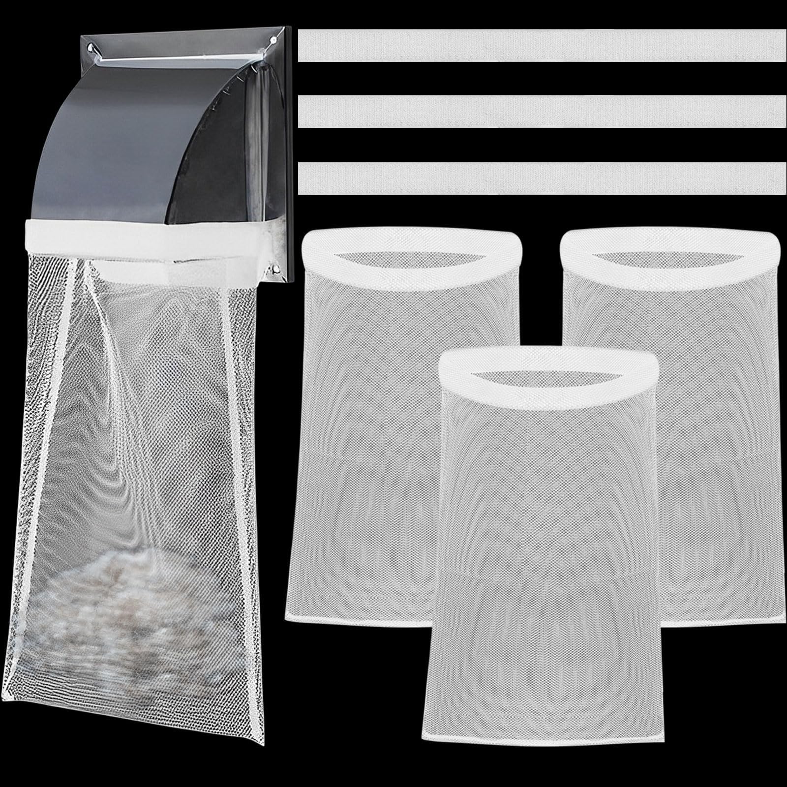 Amazon.com: SANJHFF 4 Pcs Dryer Lint Catcher, Dryer Vent Lint Trap ...