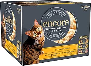 Encore 100% Natural Wet Cat Food, Multipack Chicken Selection in Broth ...