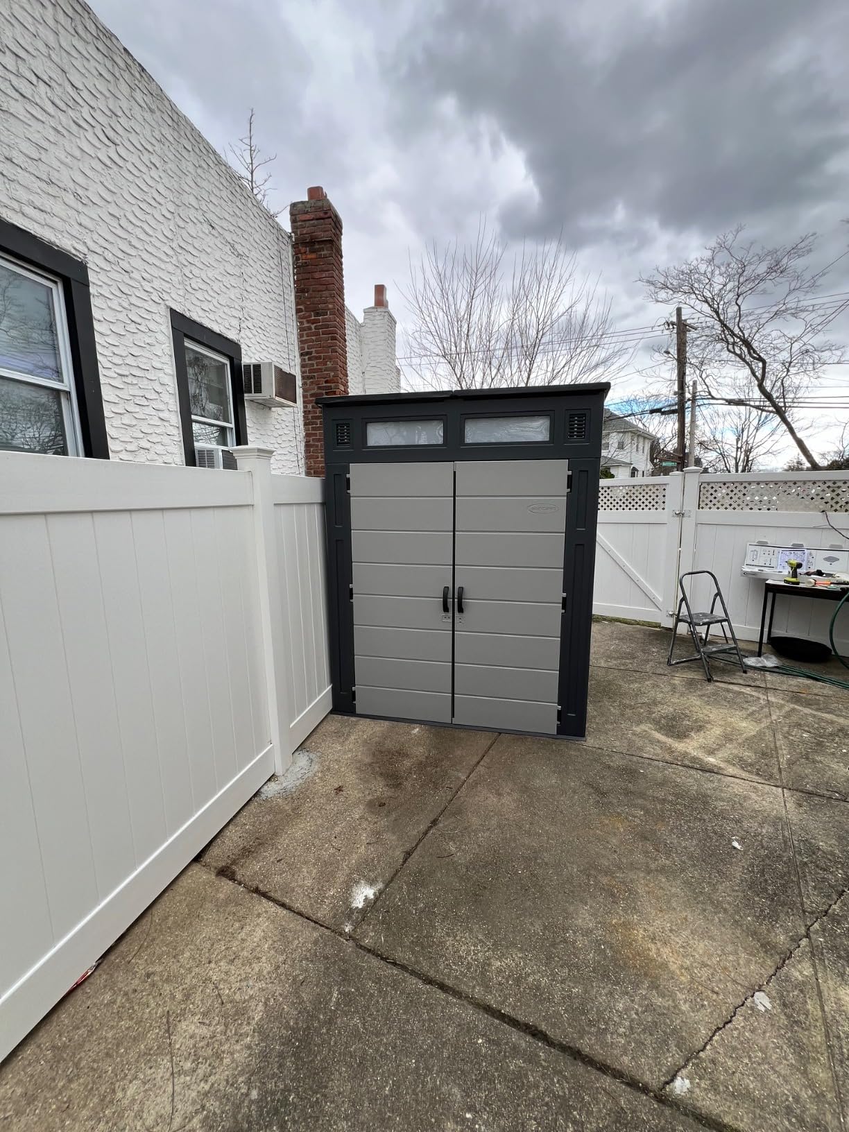 $43/mo - Finance Suncast 6' x 5' Modern Outdoor Resin Storage Shed with ...