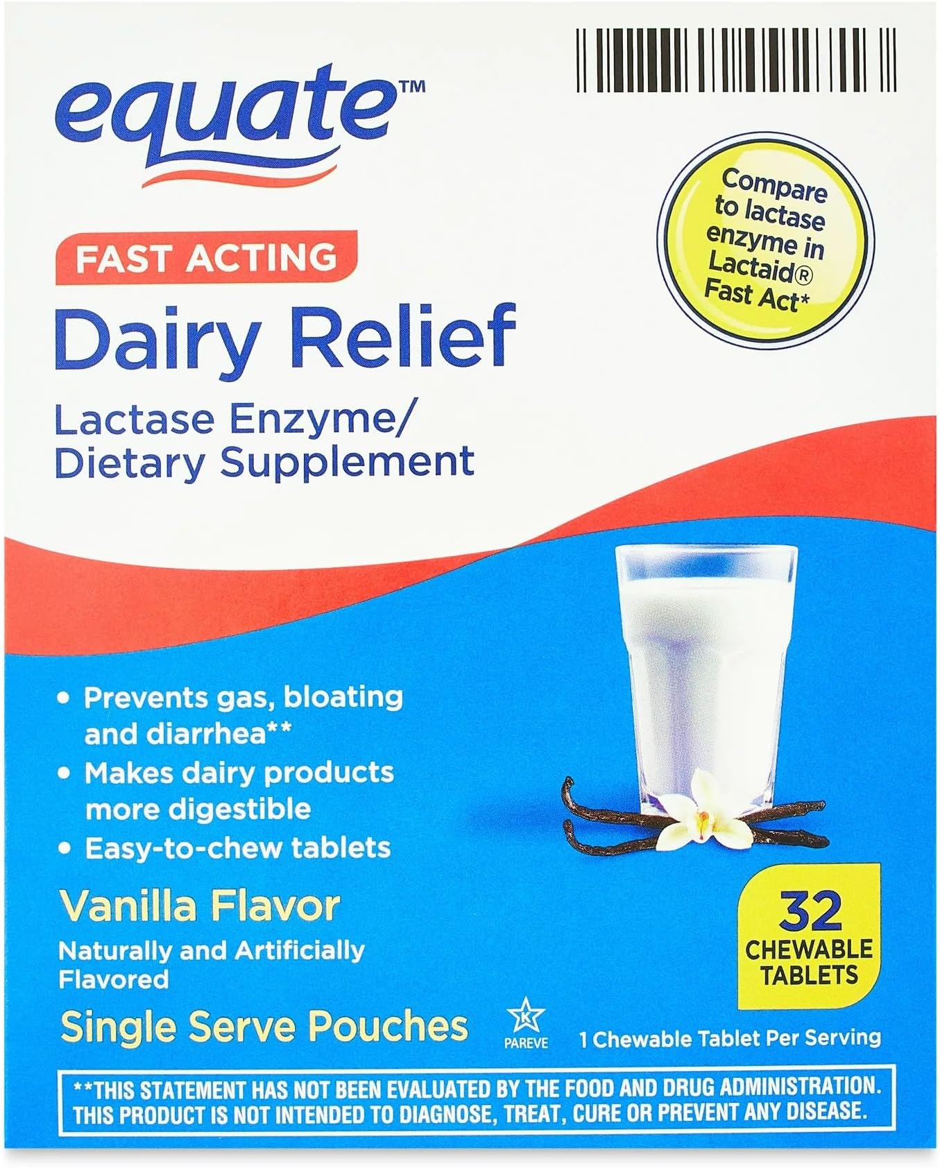 Amazon.com: ikj Fast Acting Dairy Relief Vanilla Flavor Lactase Enzyme ...