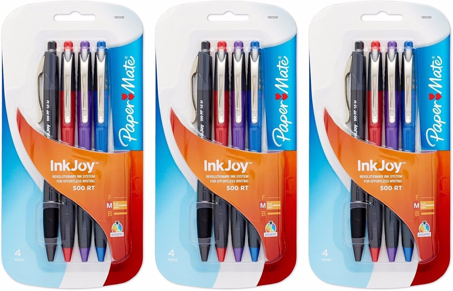 Amazon.com : Paper Mate InkJoy 500 RT Retractable Pens, Medium Point, 1 ...