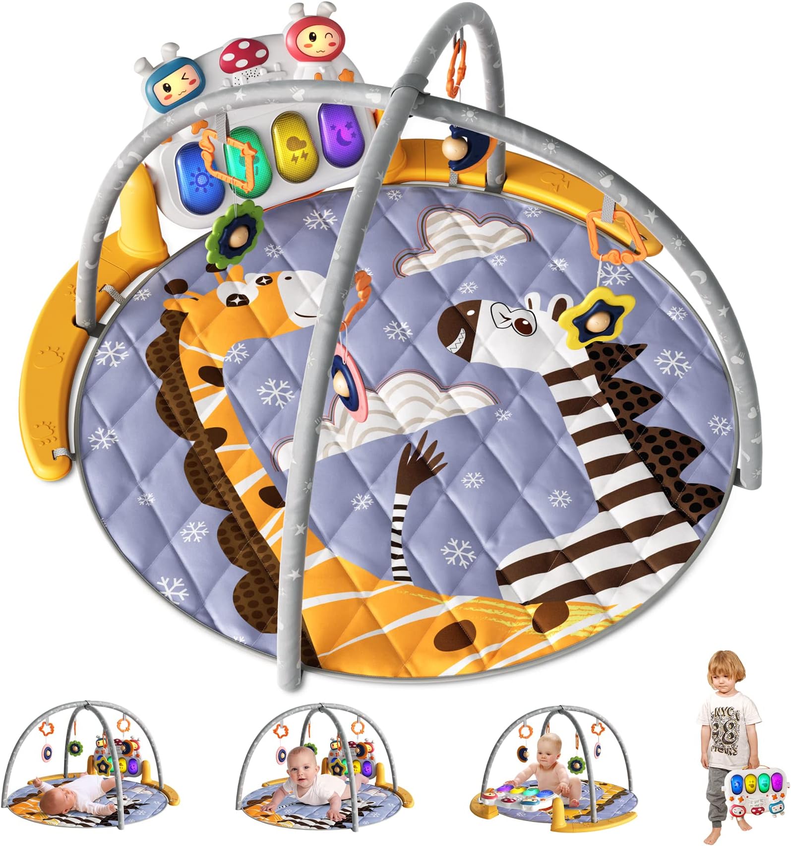 Amazon.com : Baby Einstein 4-in-1 Kickin' Tunes Music and Language Play ...