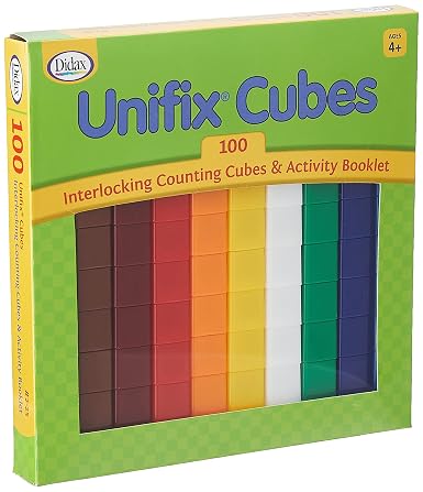 Amazon.com: Didax Educational Resources Unifix Cubes Set (100 Pack ...