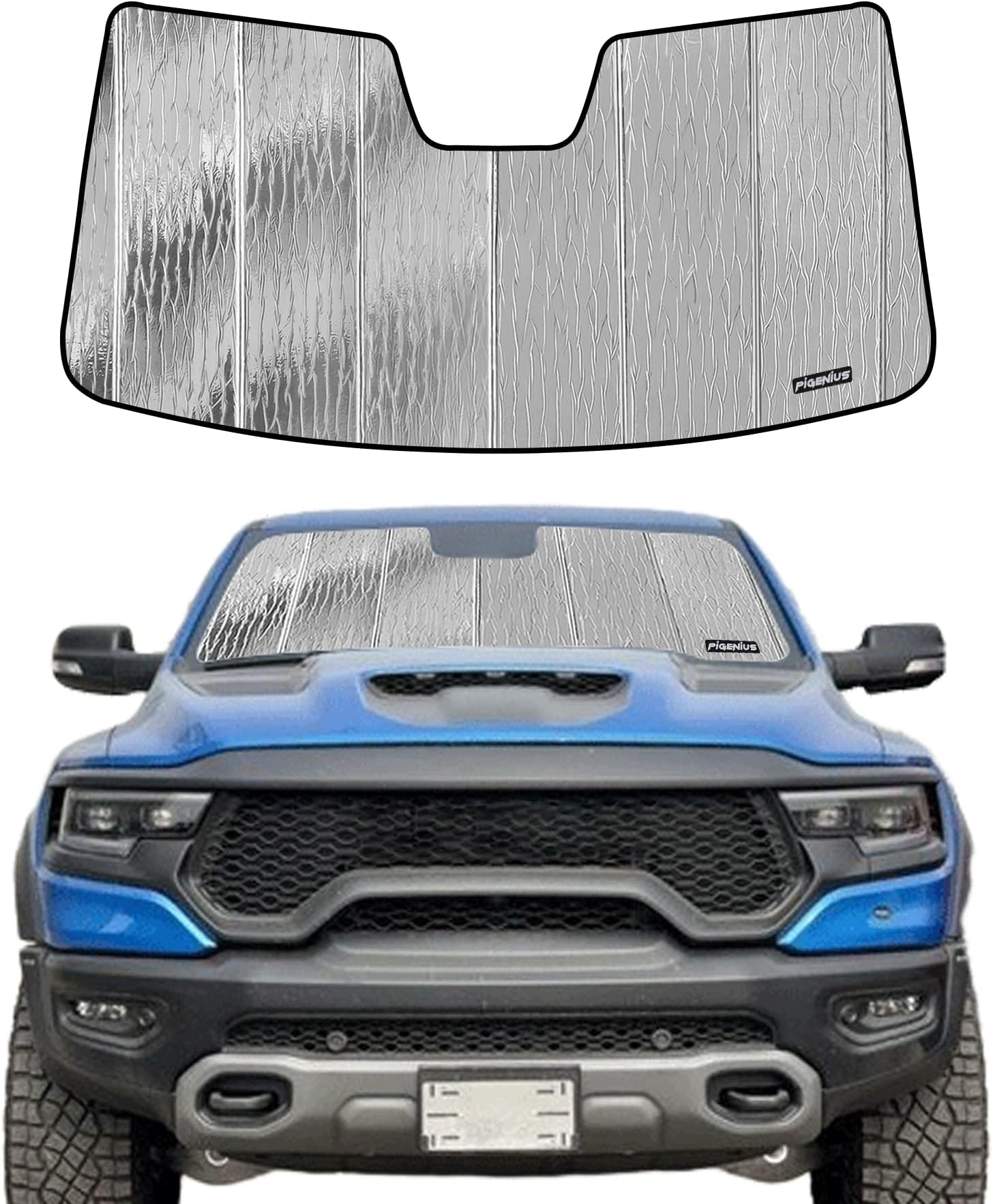 Amazon.com: Pigenius 4 Layers Windshield Sun Shade Compatible with 2019 ...