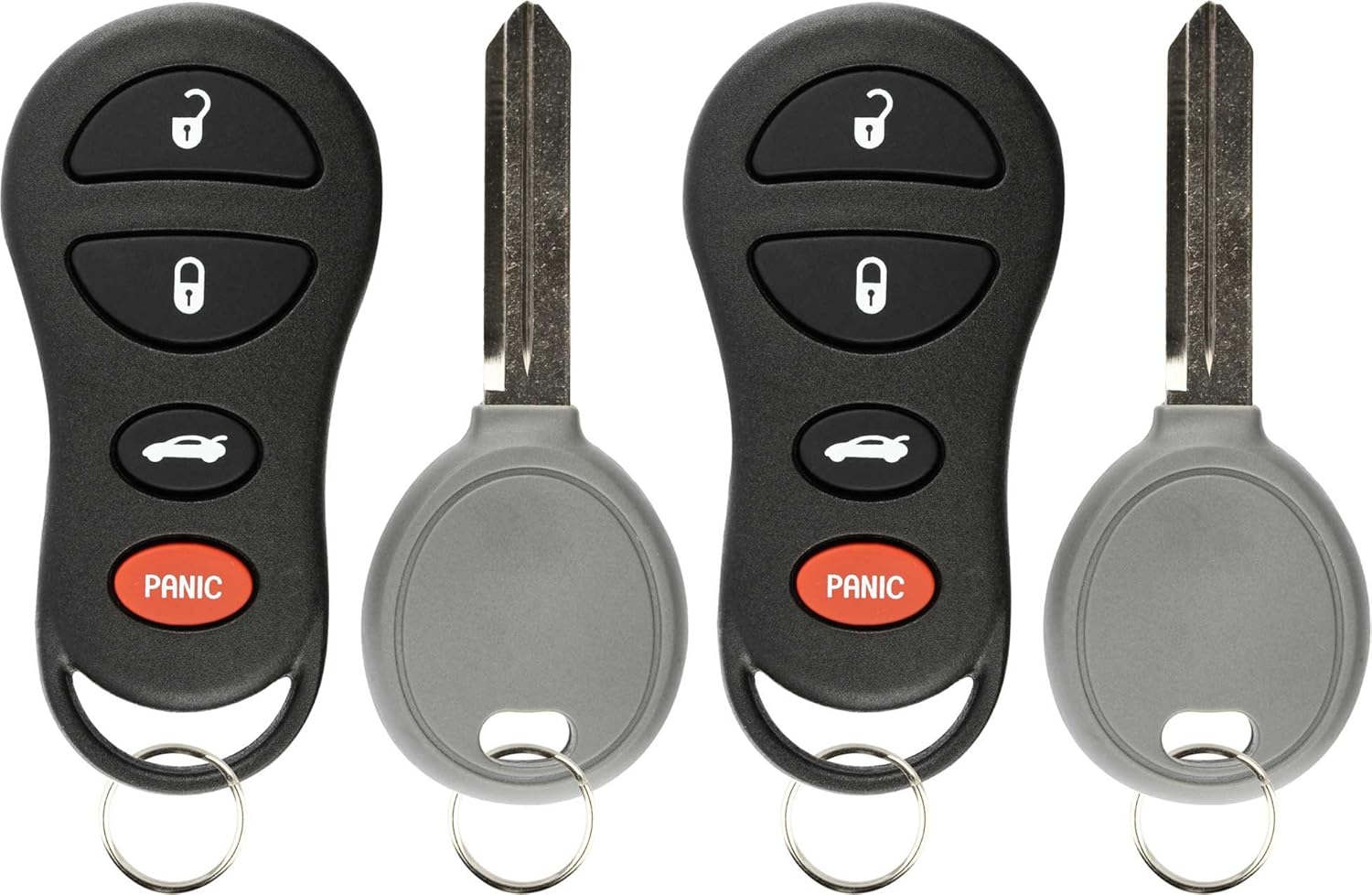Amazon.com: KeylessOption Keyless Entry Remote Fob Uncut Ignition Car ...