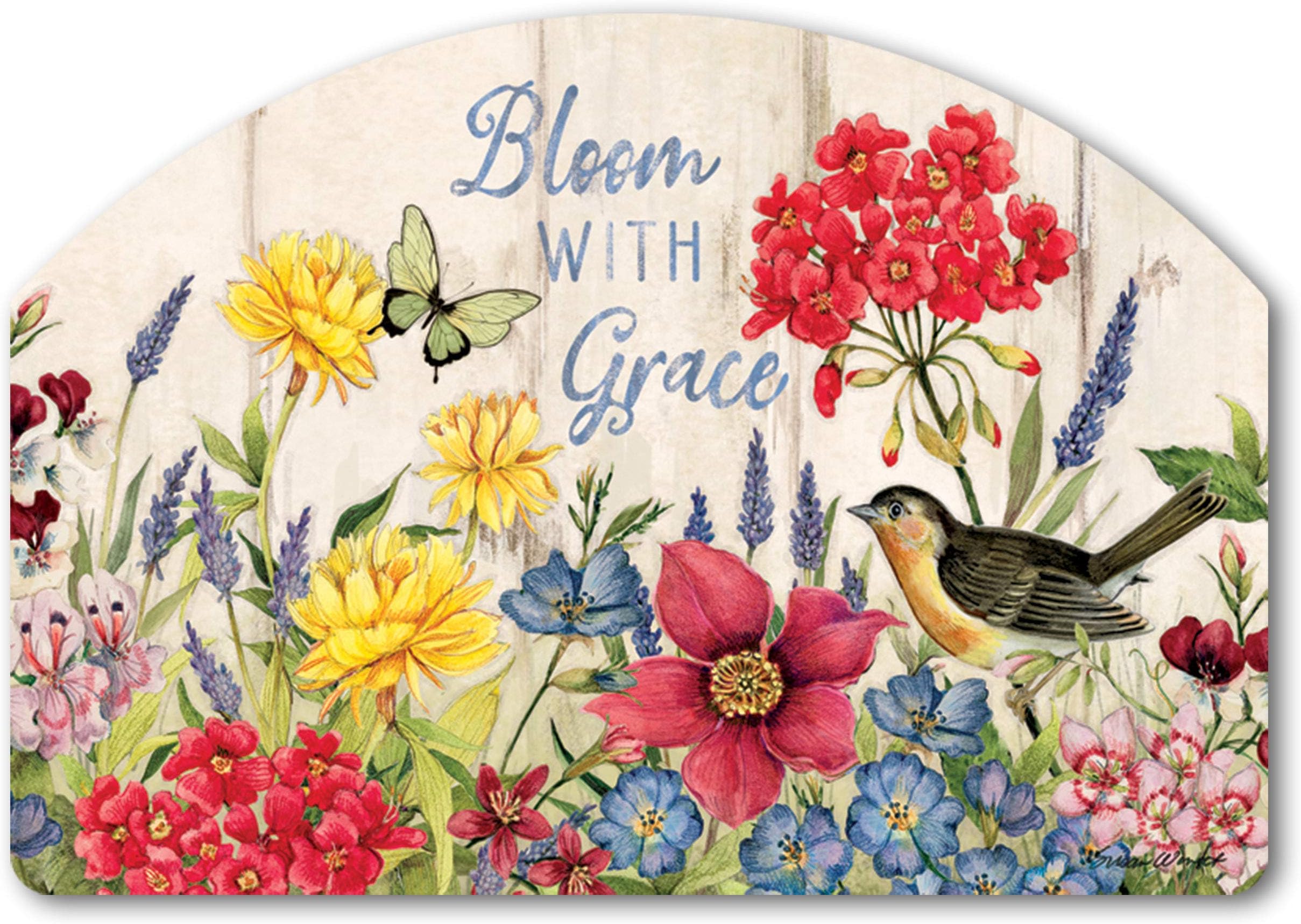 Amazon.com : Studio M Garden Joy Yard DeSigns Decorative Yard Sign ...