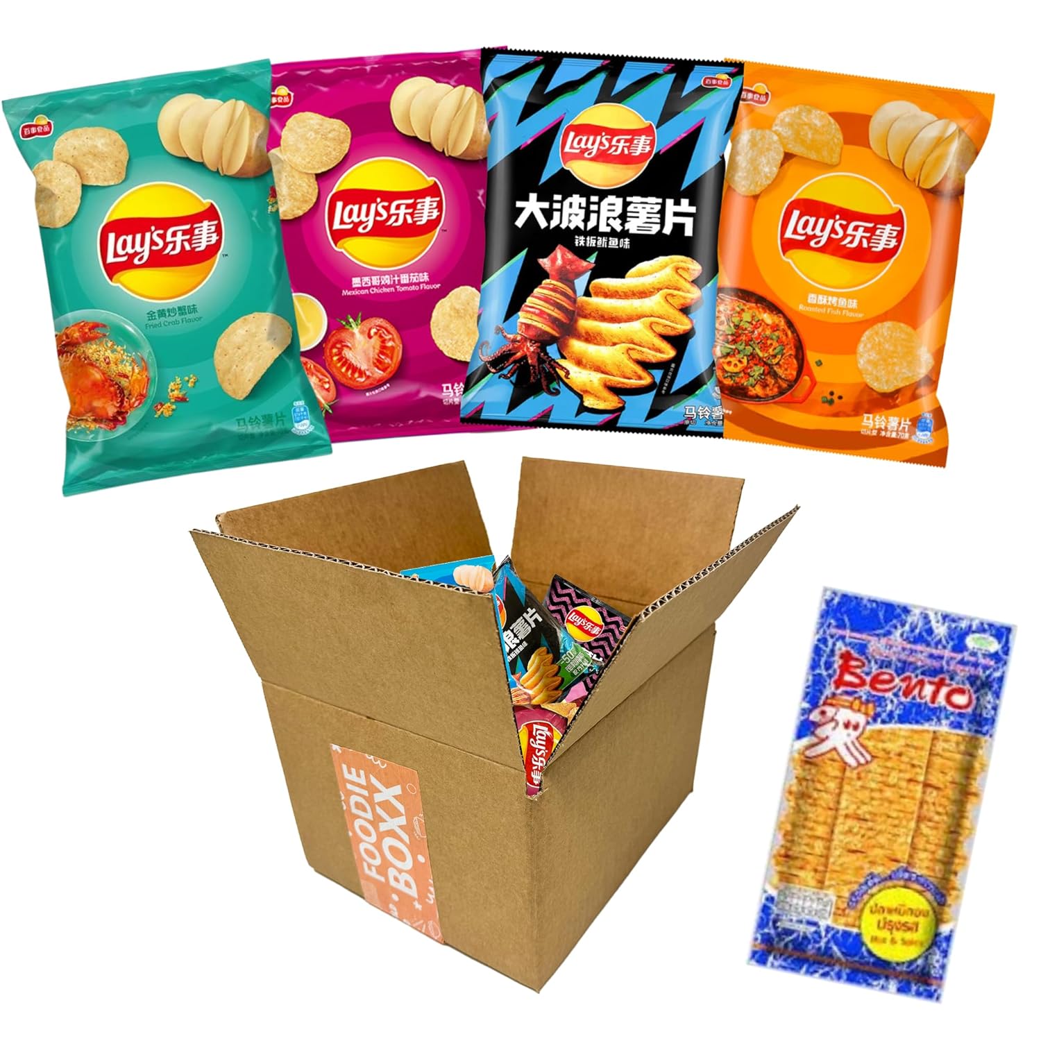 Amazon.com: Asia's Finest Chips: ASIAN LAYS Variety 4 Pack Chips with ...