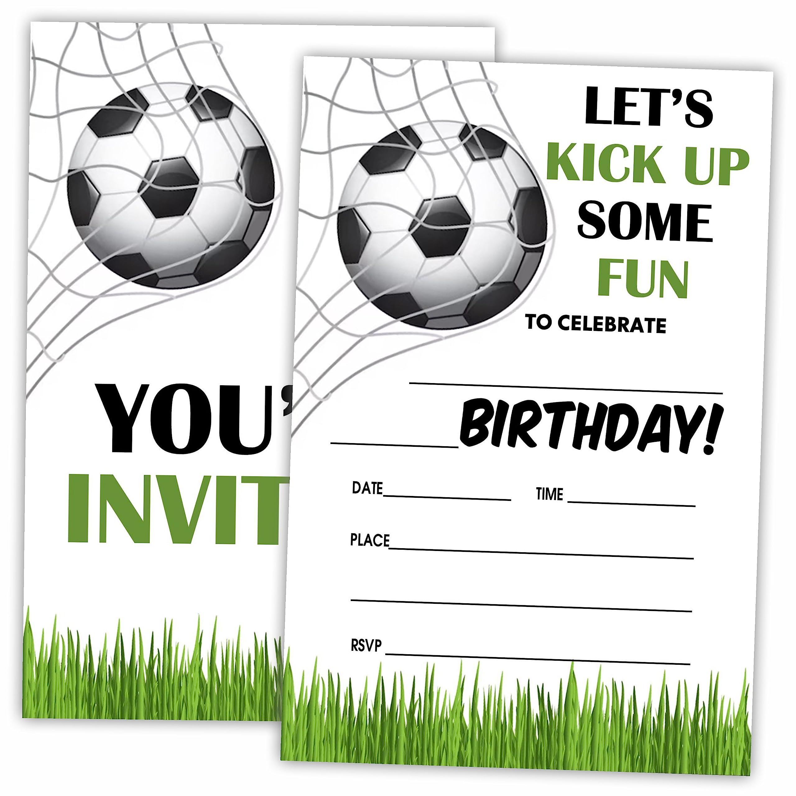 Soccer Birthday Party Invitation Template