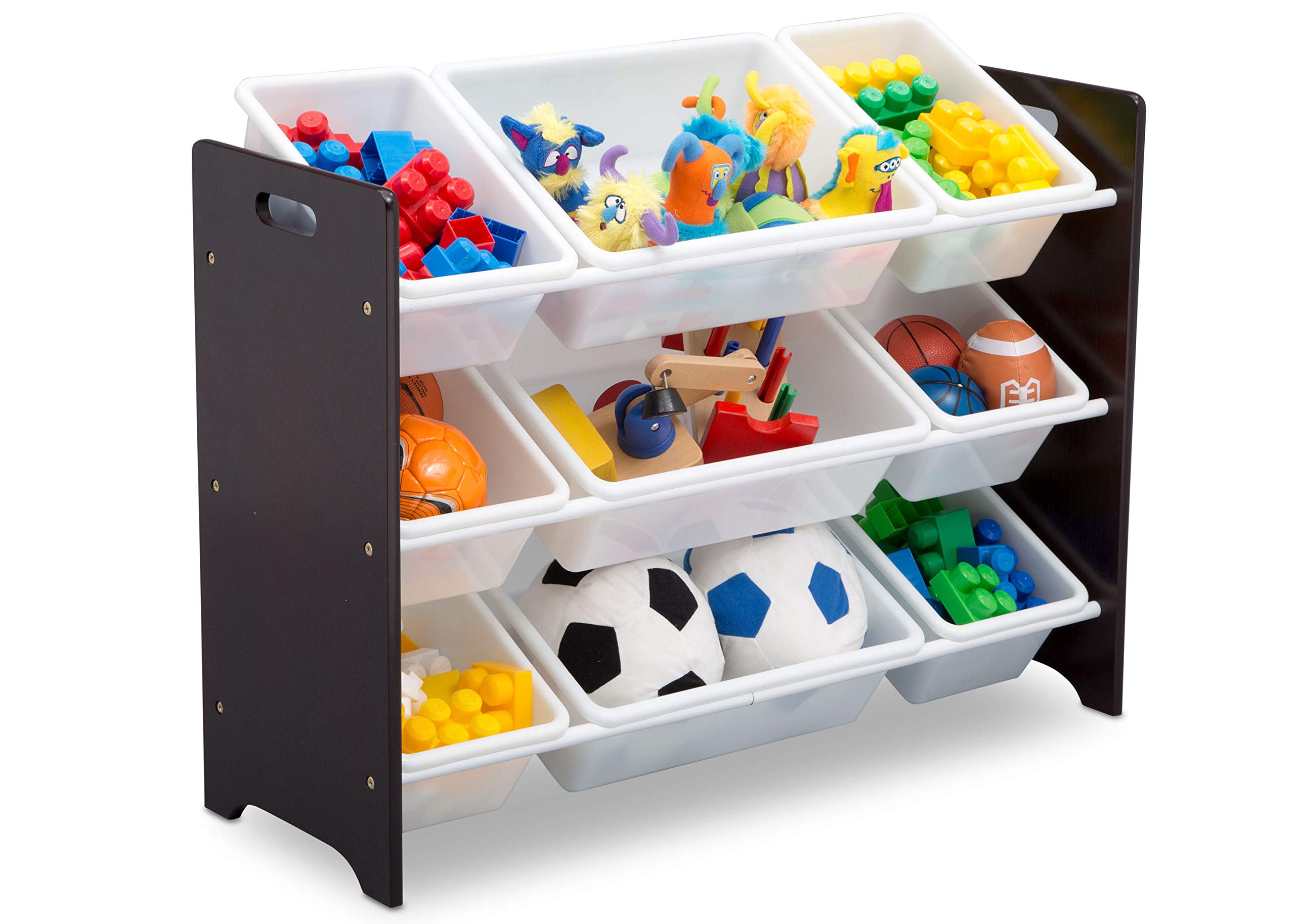 Buy Delta Children MySize 9 Bin Plastic Toy Organizer, Dark Chocolate ...