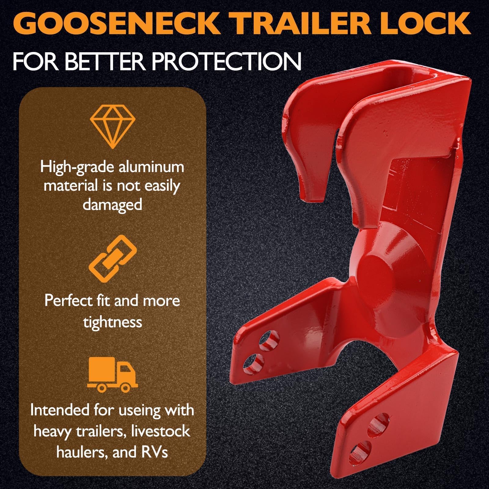 Snapklik.com : Gooseneck Hitch Lock, Gooseneck Trailer Hitch Locks ...