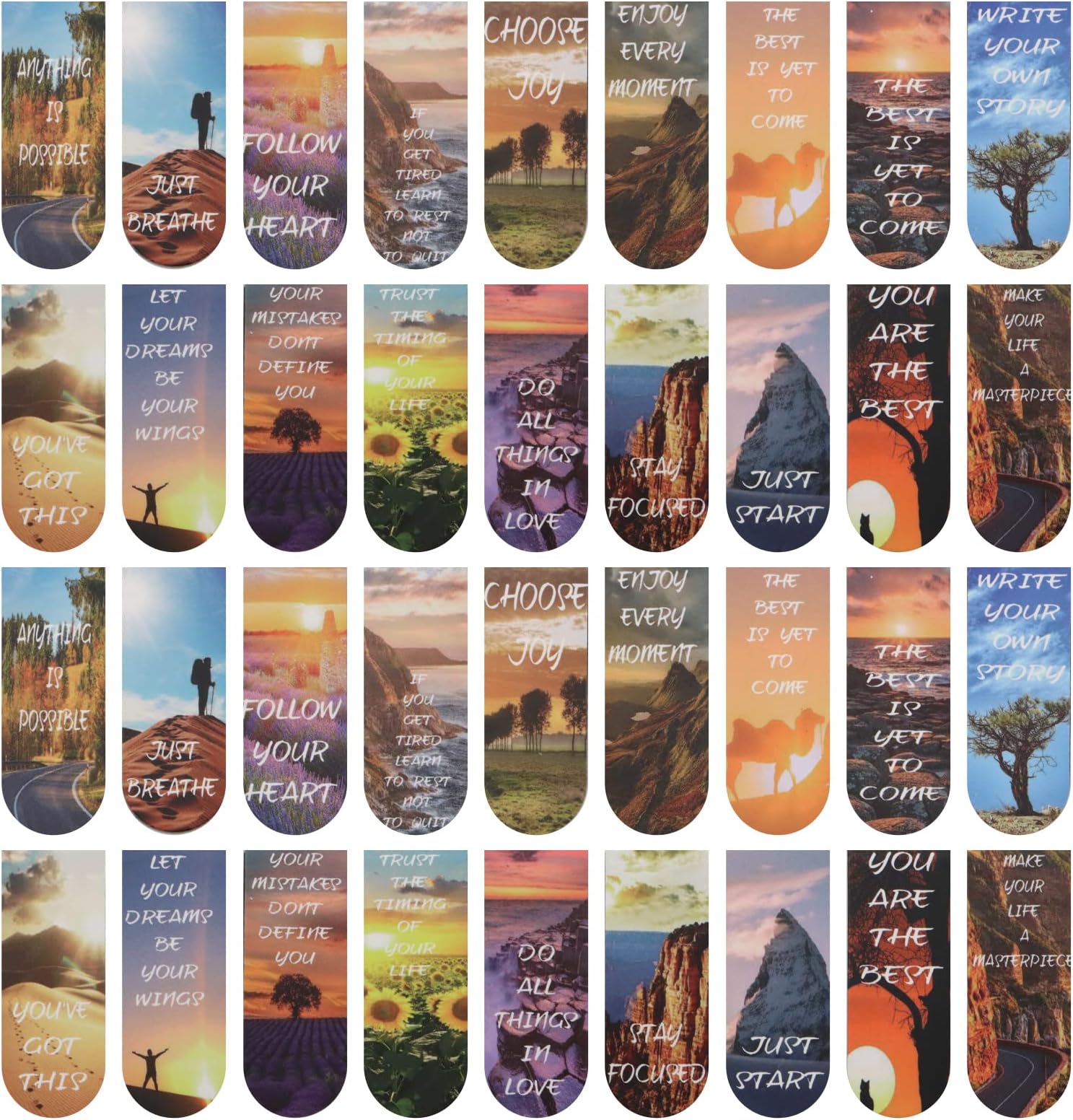 VEGCOO 36pcs Magnetic Bookmarks, Book Marks, Magnetic Page Clips, Book ...