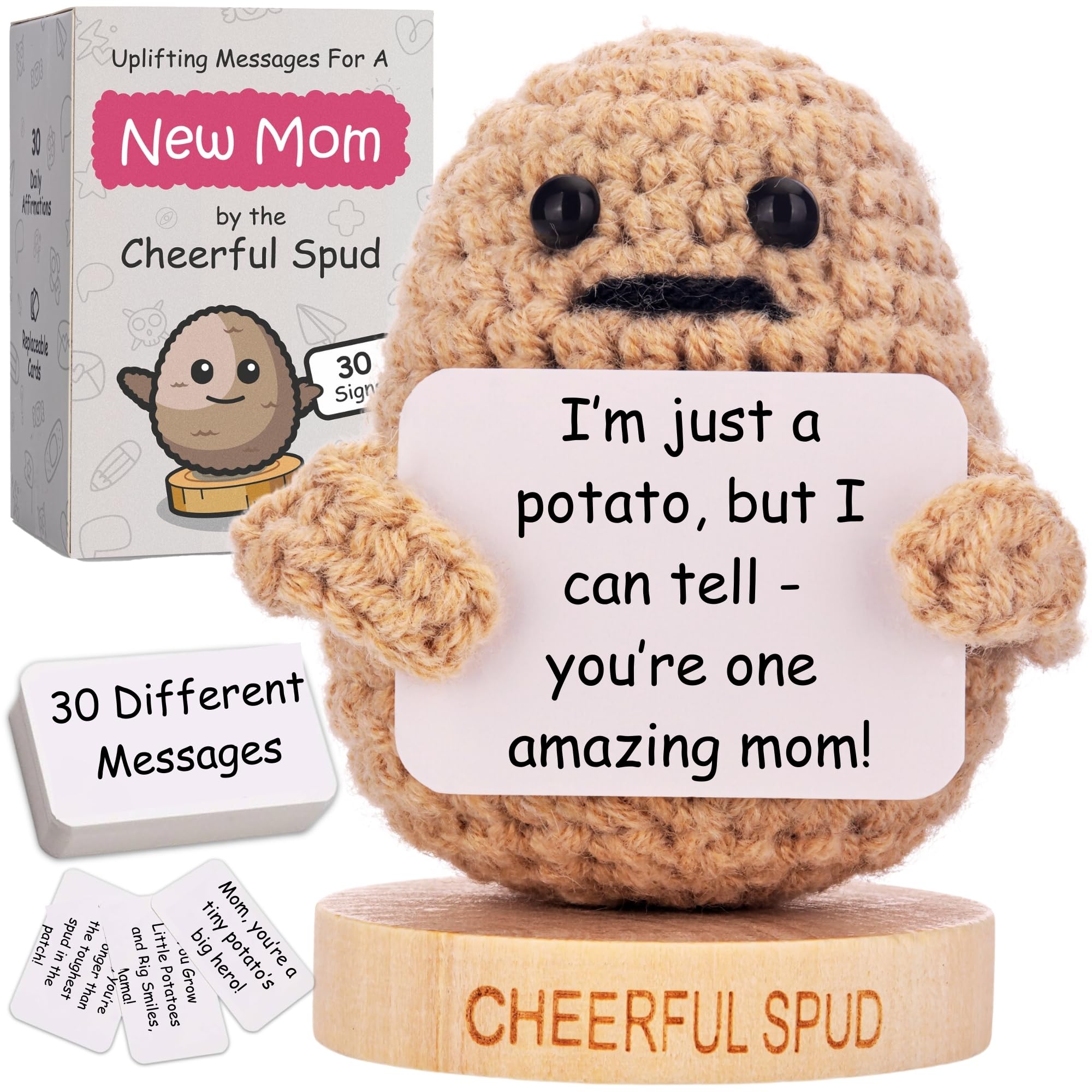 Amazon.com: New Mom Gifts for Women - Positive Potato with 30 ...