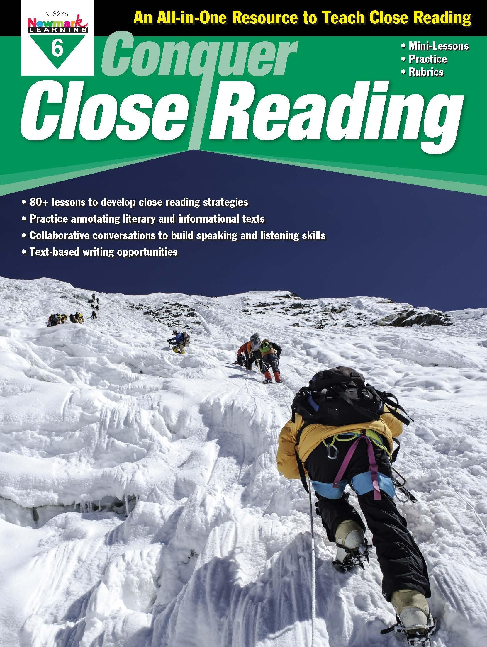 Snapklik.com : Conquer Close Reading Grade 6 Teacher Resource