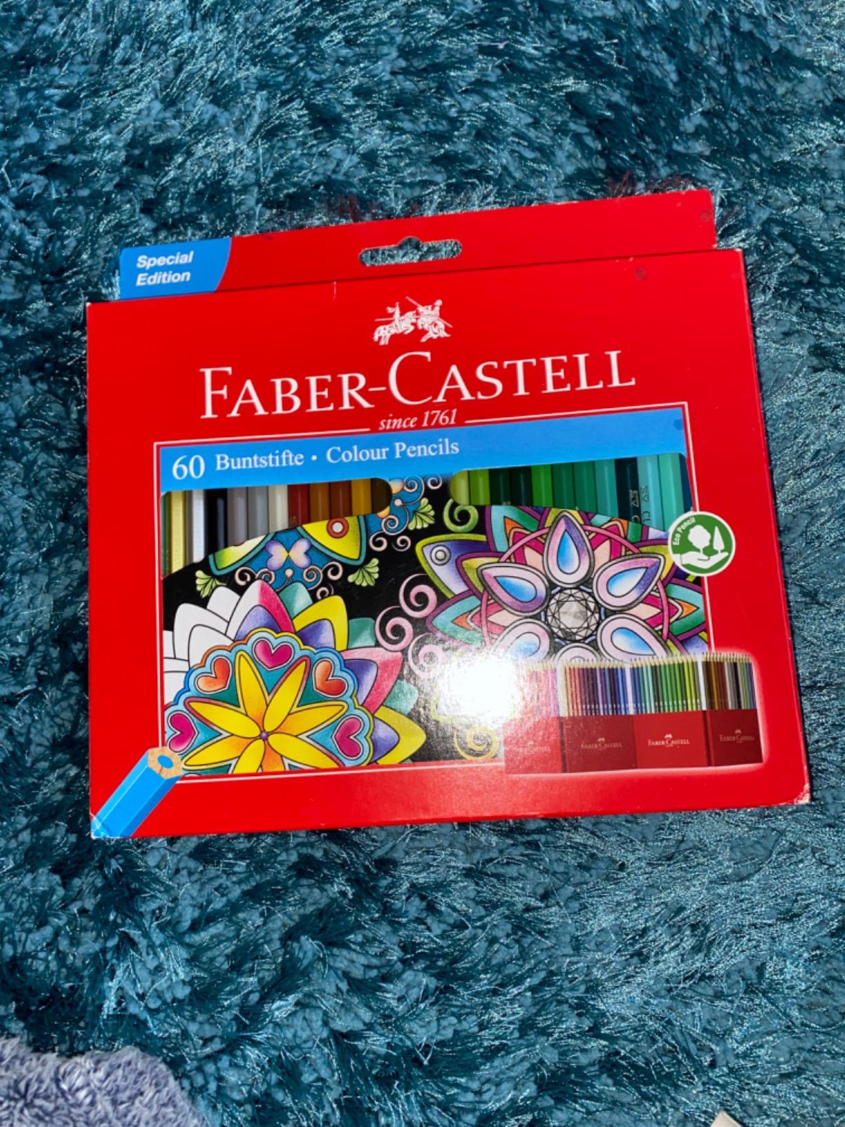 Faber-Castell Vibrant Classic Colour Pencils Box of 60, (16-111260 ...