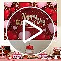 Amazon.com : Happy Mother's Day Banner - XtraLarge 7x5 FT Large Reusable Mother's Day Backdrop ...