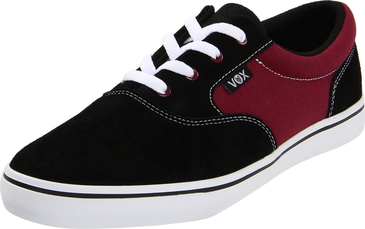 Amazon.com | Vox Footwear Men's Kruzer, Black/Maroon/White, 7.5 D (M ...