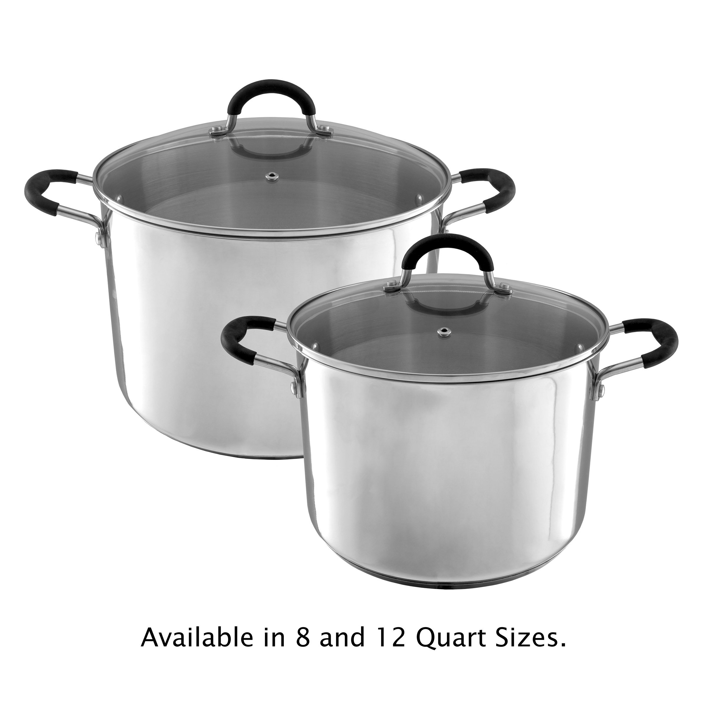 Snapklik.com : 8 Quart Stock Pot-Stainless Steel Pot