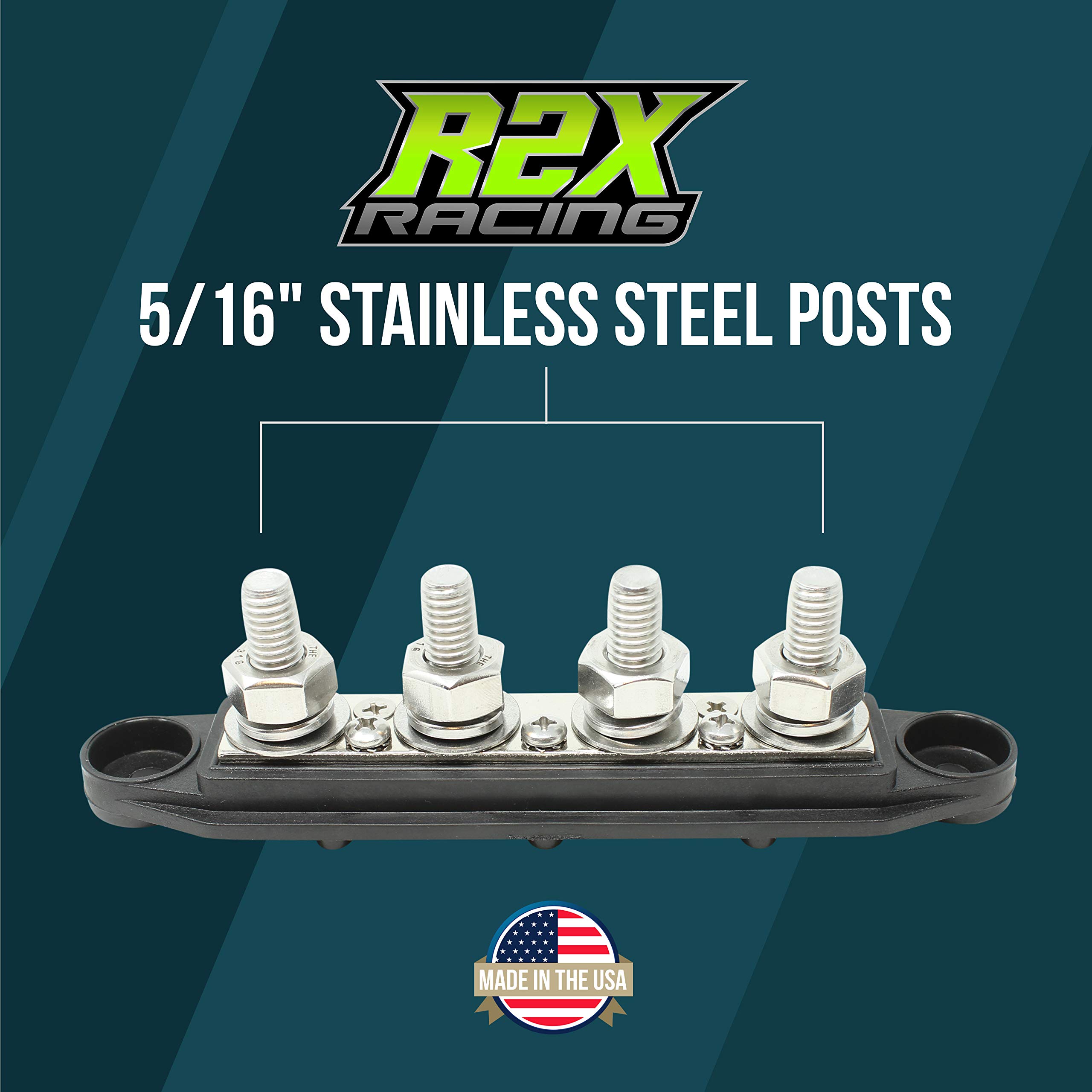 Buy 4 Post Power Distribution Block Bus Bar Pair with Cover - Made in ...