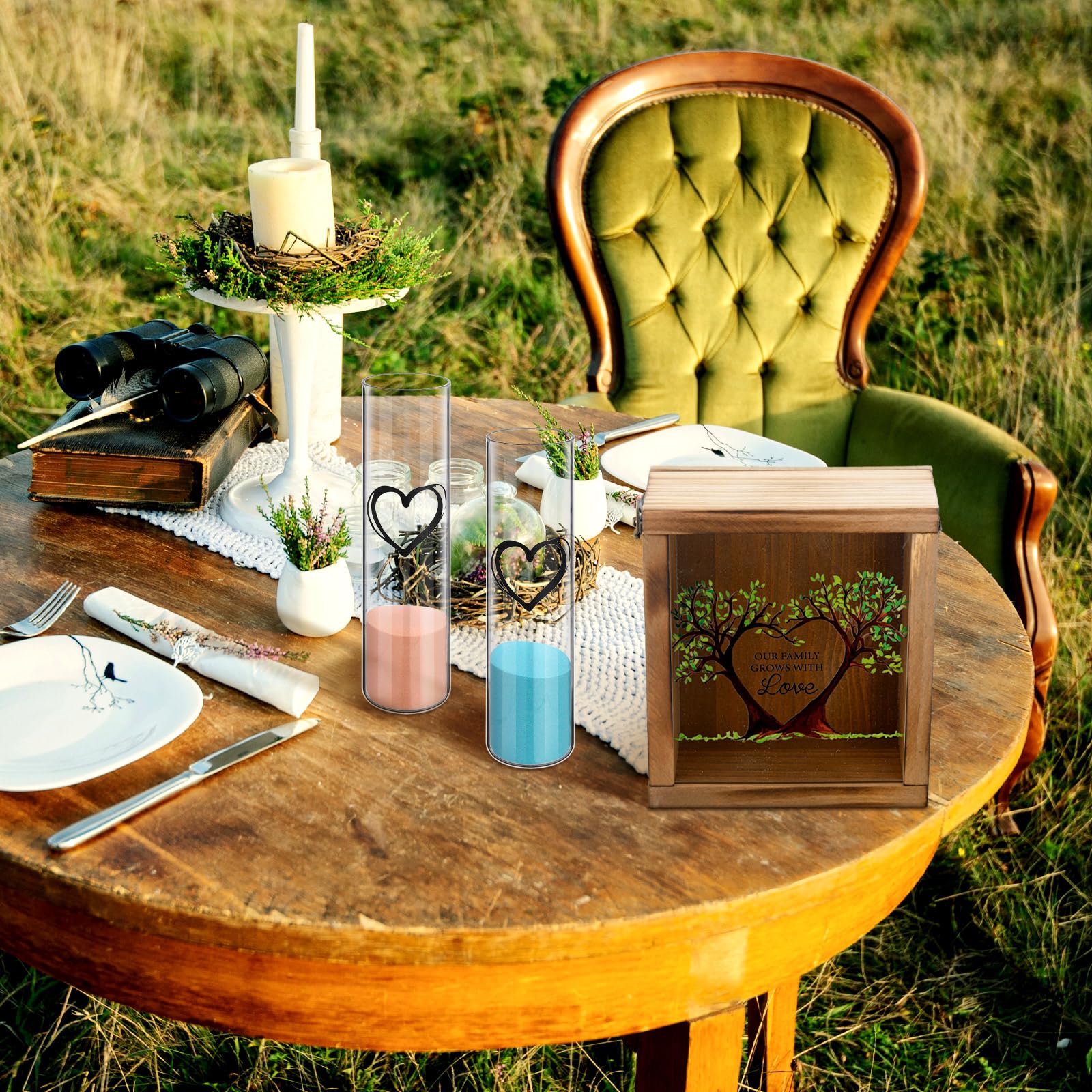 Wedding Sand Ceremony Table DIY Wedding Unity Candles & Sand Ceremony