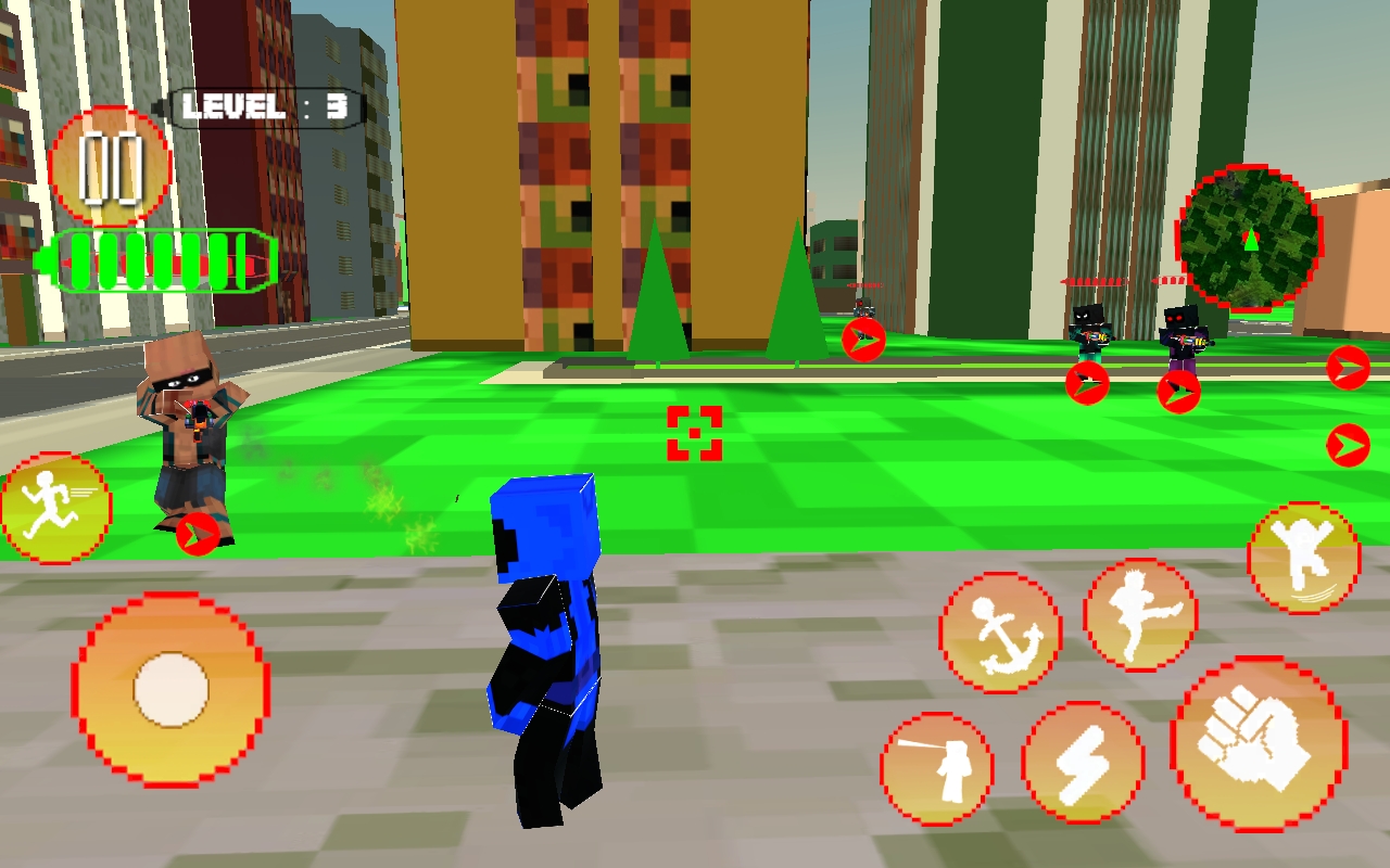 Spider Rope Craft Hero Games, Block Craft Rope Hero Fighting Superhero ...