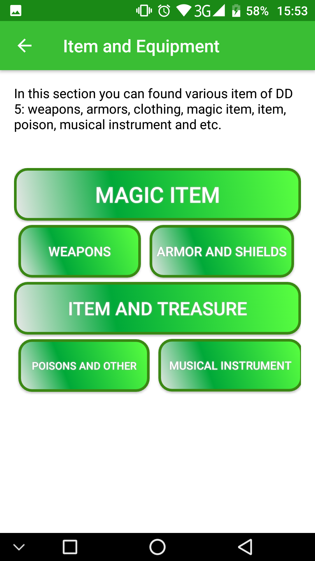 DD 5e Database - App on Amazon Appstore