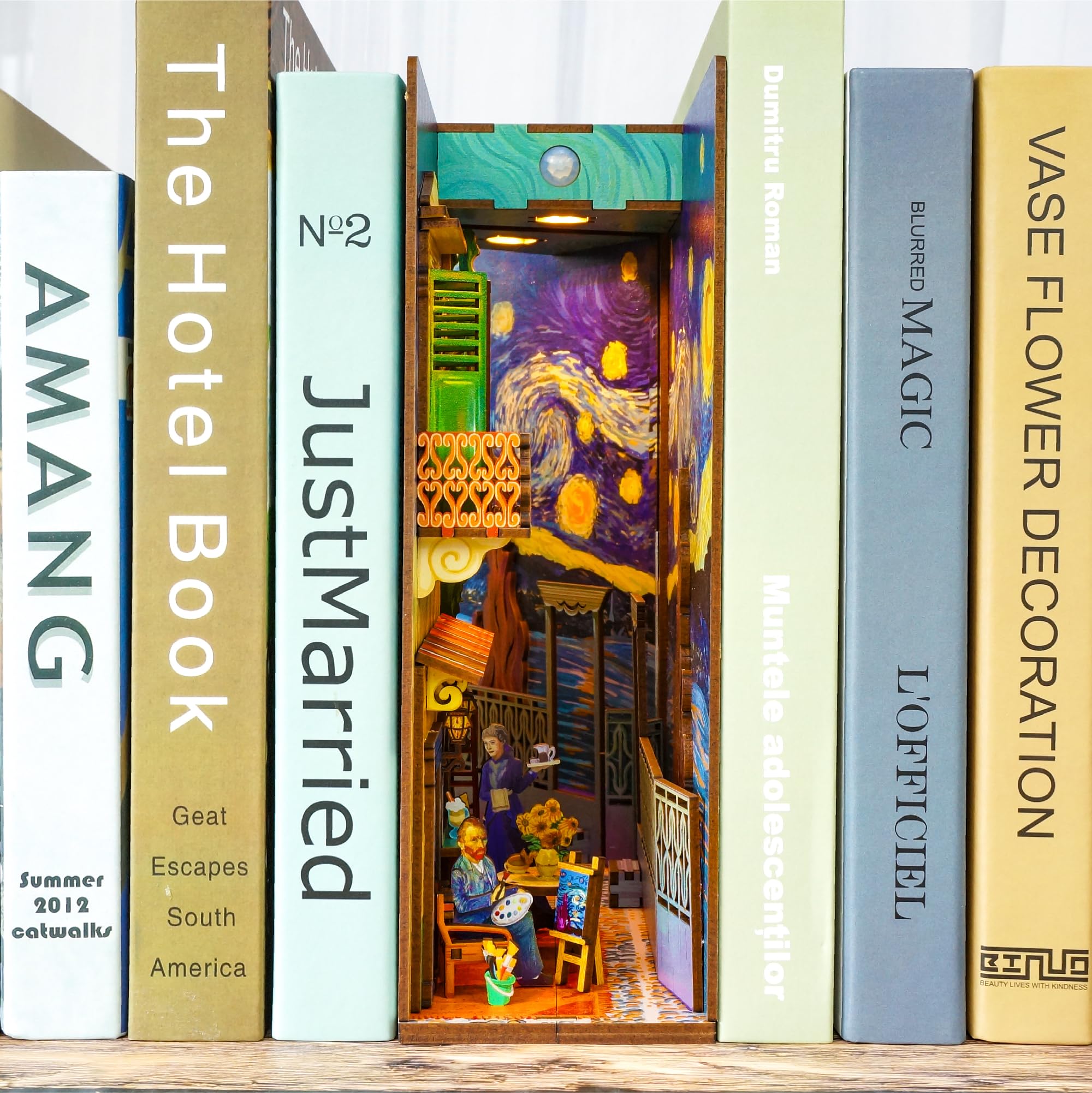 Snapklik.com : Tonecheer DIY Book Nook Kit For Adults,3D Wooden Puzzle ...