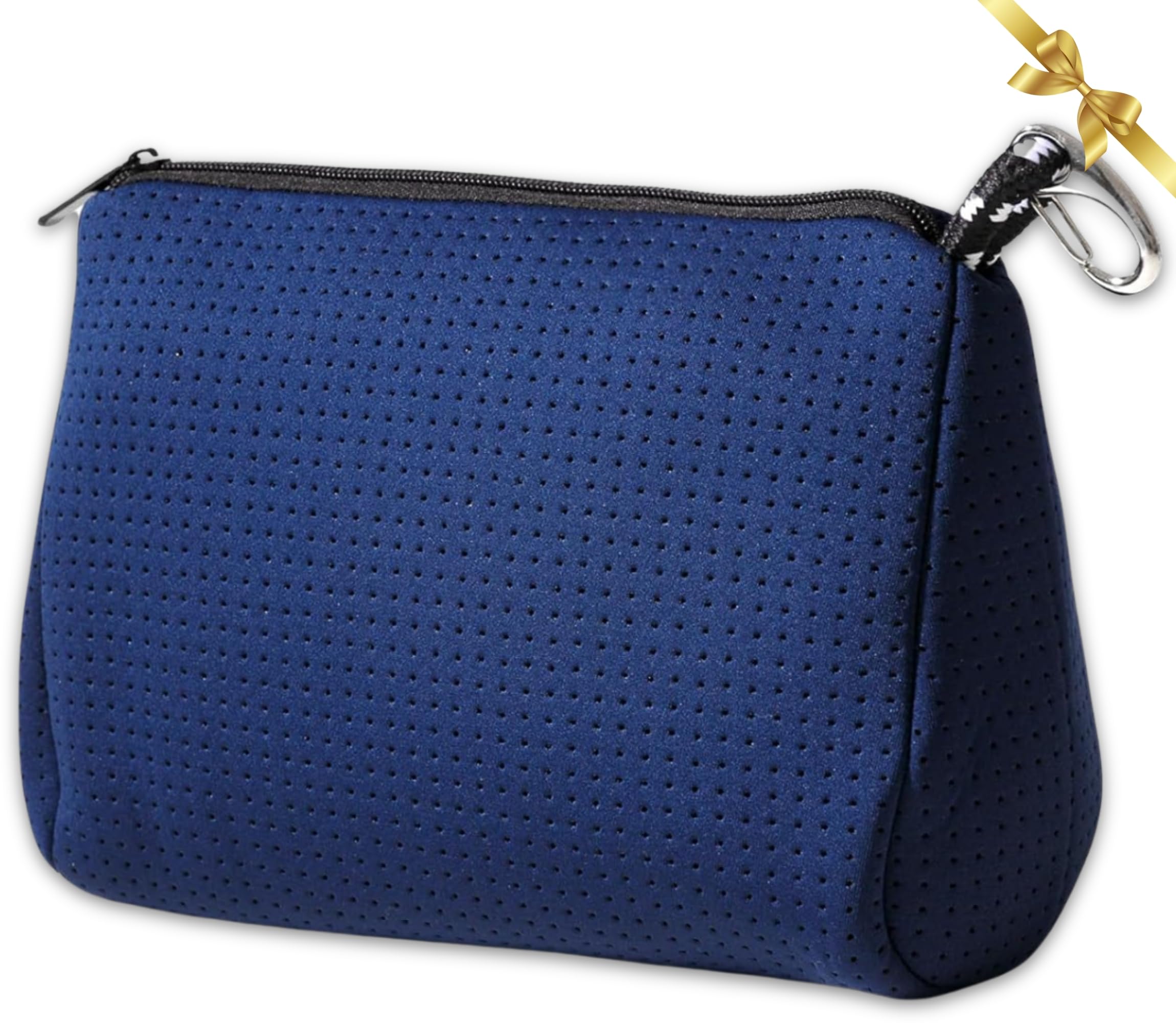 Amazon.com: POPUPS Large Makeup Bag with Zipper, Deep Blue - Waterproof ...