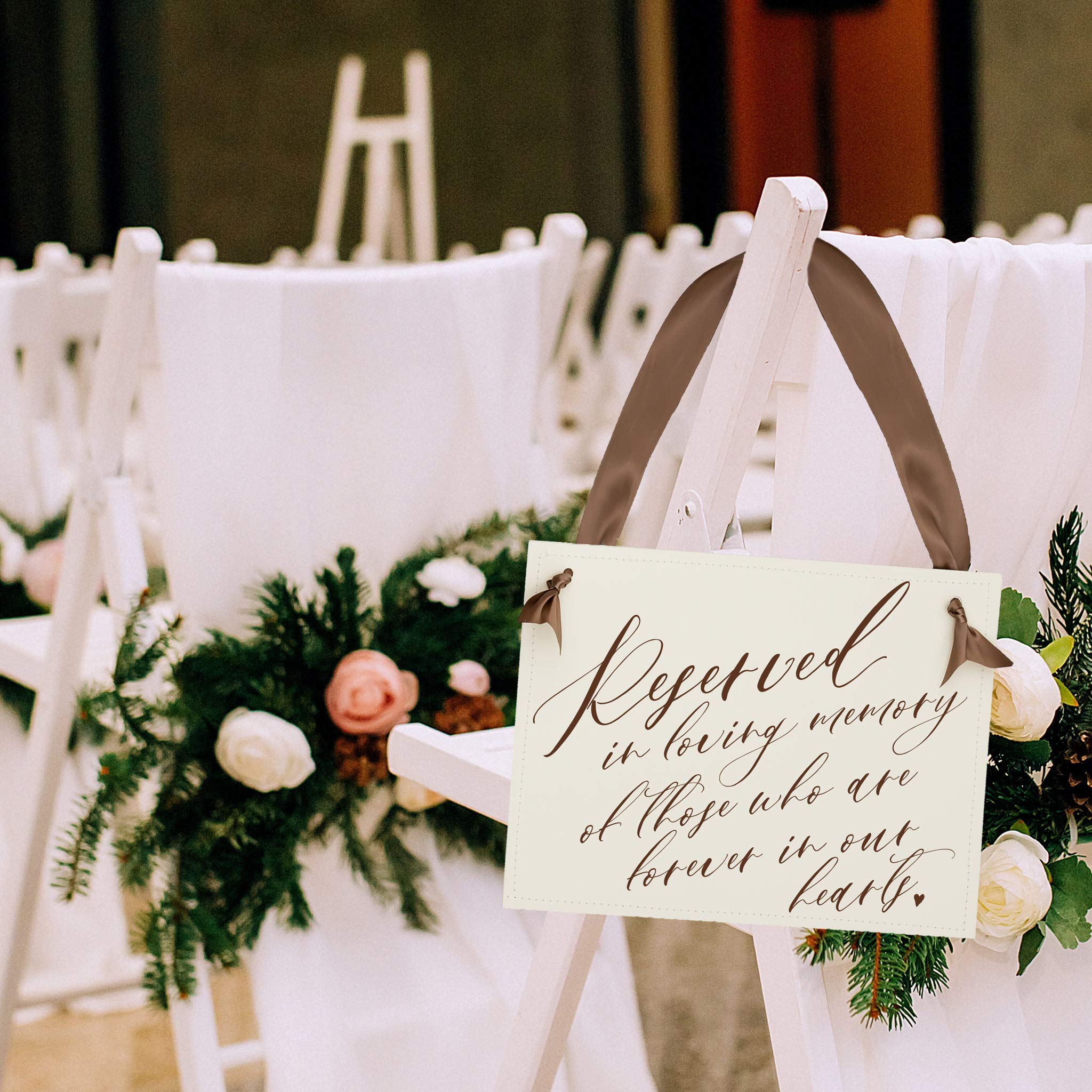 Father's Day Banner JNFEUI Wedding Memorial Sign For Chair - Reserved ...