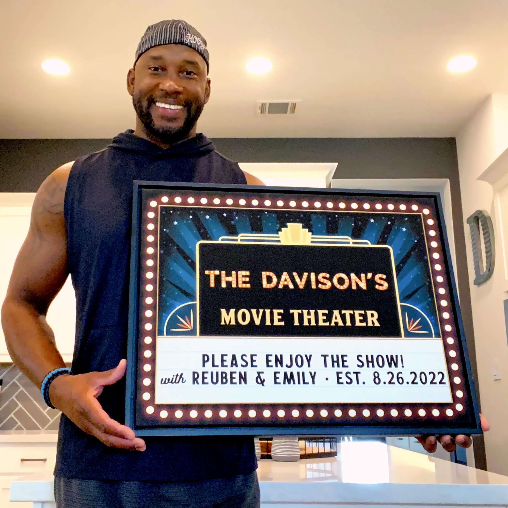 Custom Home Theater Marquee Personalized Cinema Sign | Movie Marquee|