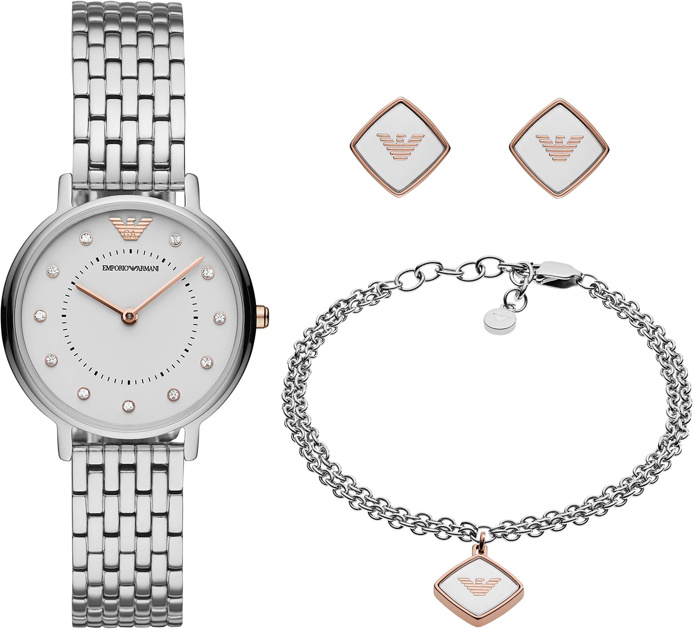 Emporio Armani Uhr für Damen , Zweizeiger Uhrwerk, 32mm na ...