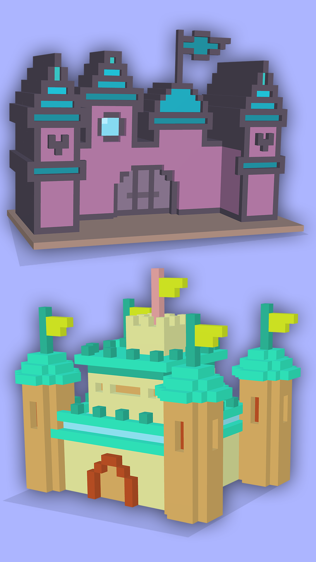 Castle 3D Color By Number - Voxel Coloring Book - App on Amazon Appstore