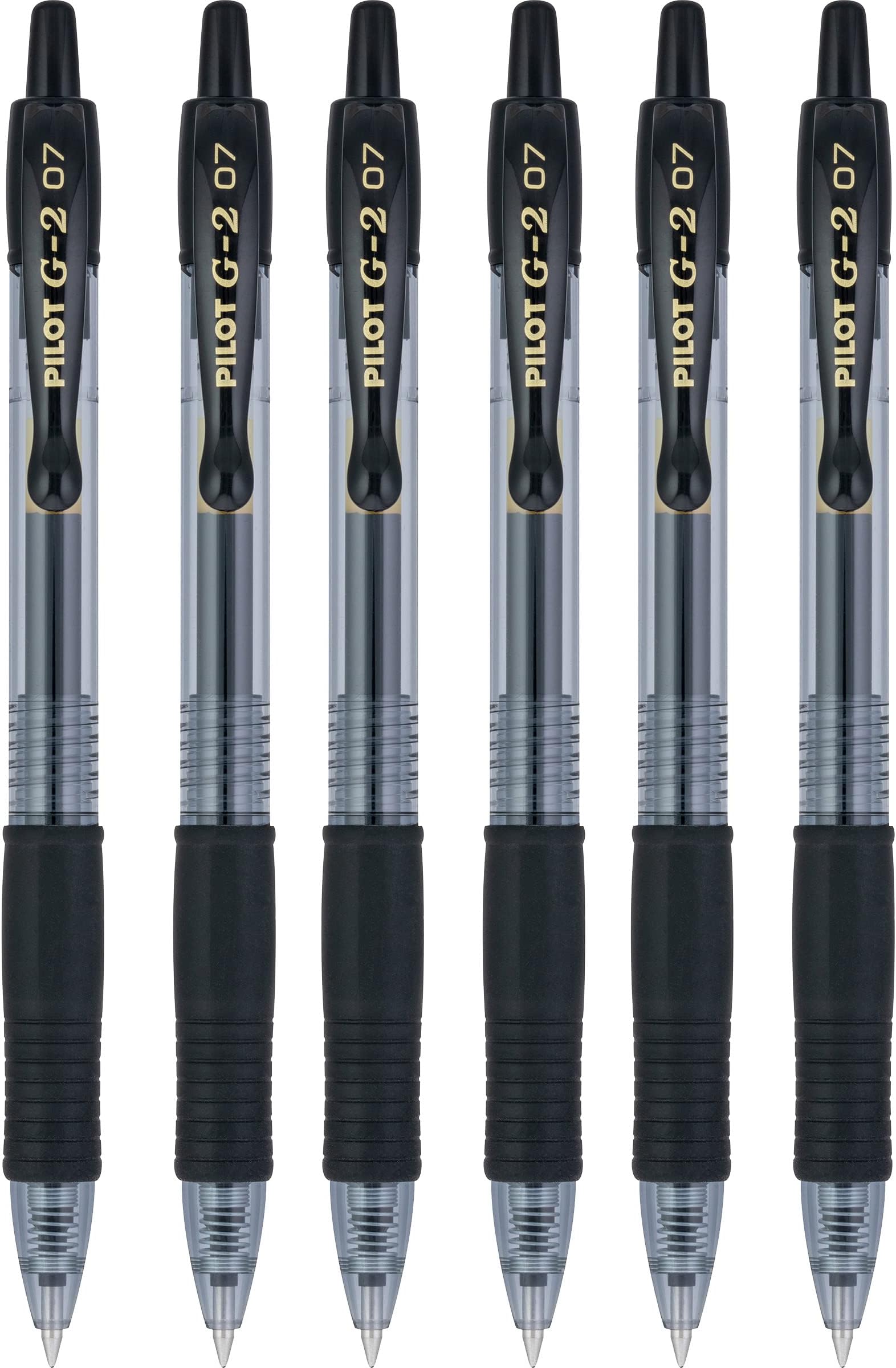 Amazon.com: Pilot G2 07 Black Fine Retractable Gel Ink Pen Rollerball 0 ...