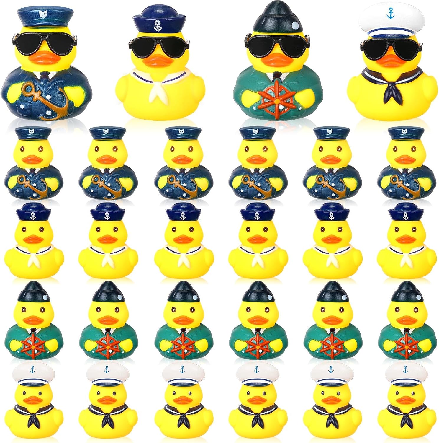 Amazon.com: Motionchic 24 Pcs Cruise Ships Rubber Ducks Bulk with ...