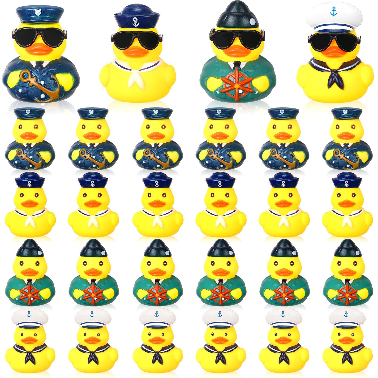 Amazon.com: Motionchic 48 Pcs Cruise Ships Rubber Ducks Bulk with ...