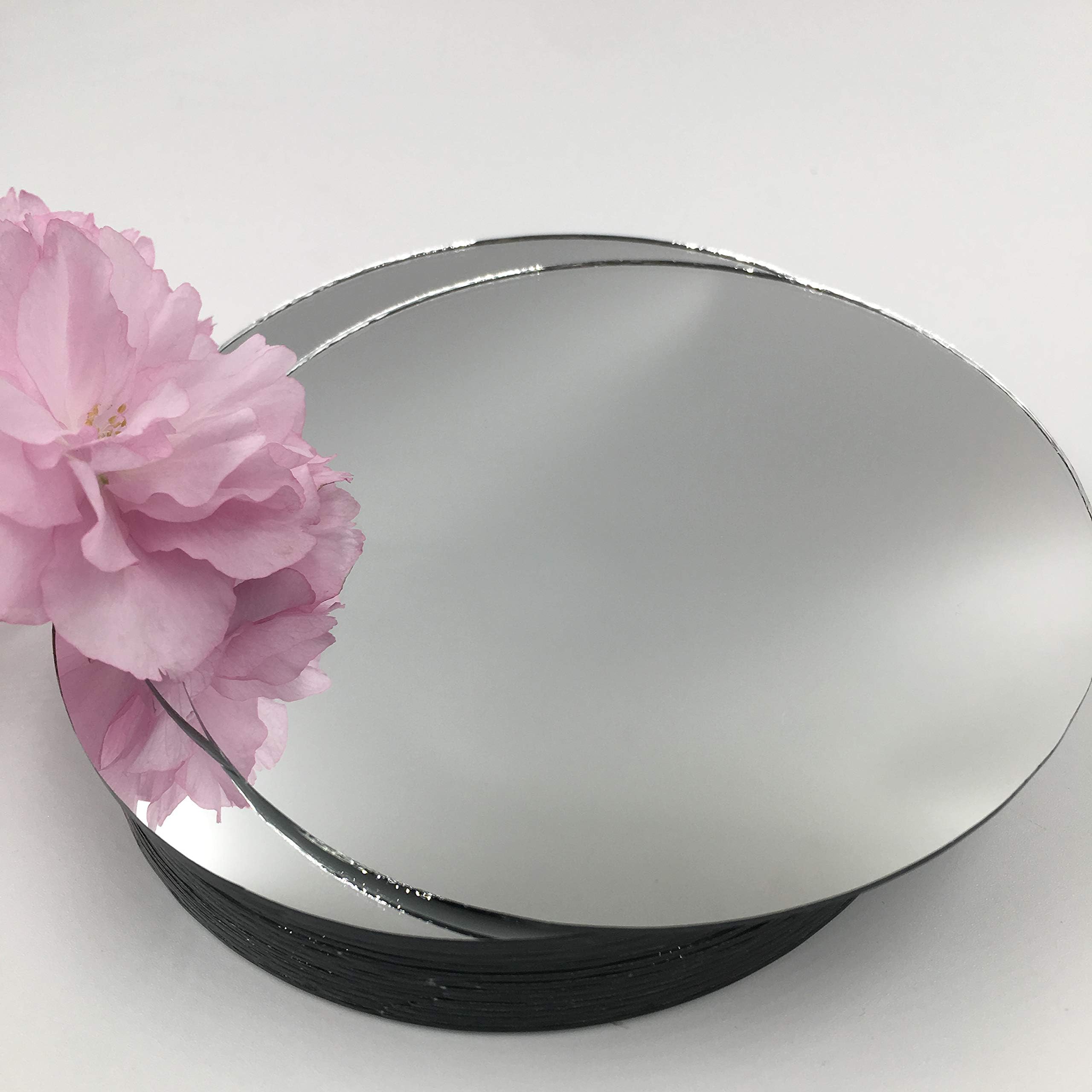 Amazon.com: 4" Round Mirror Tiles Silver Coated Craft Mirrors Bulk 20 ...