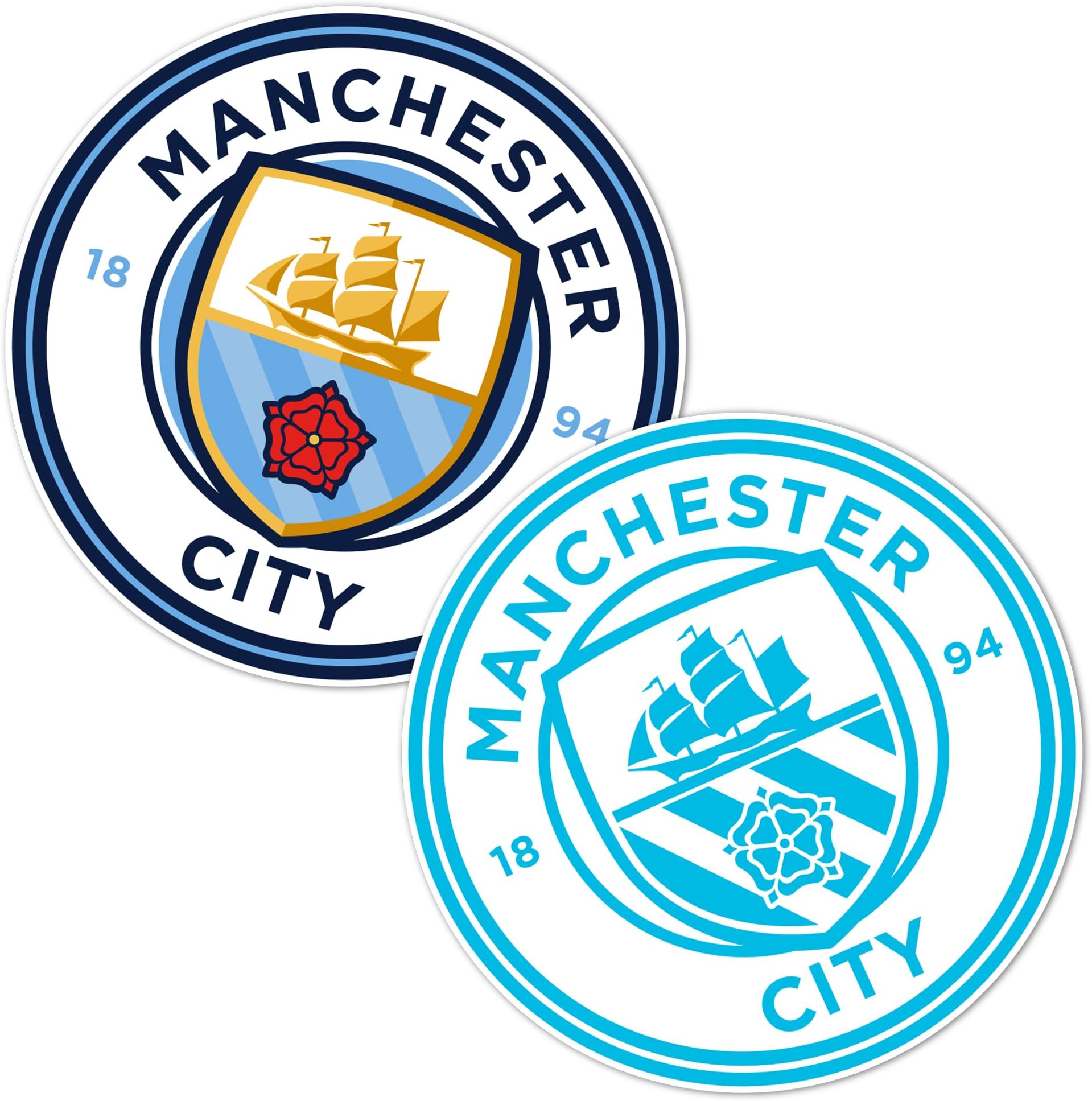 Amazon.com: Manchester City Sticker Man City MCFC Sheet Vinyl Football ...