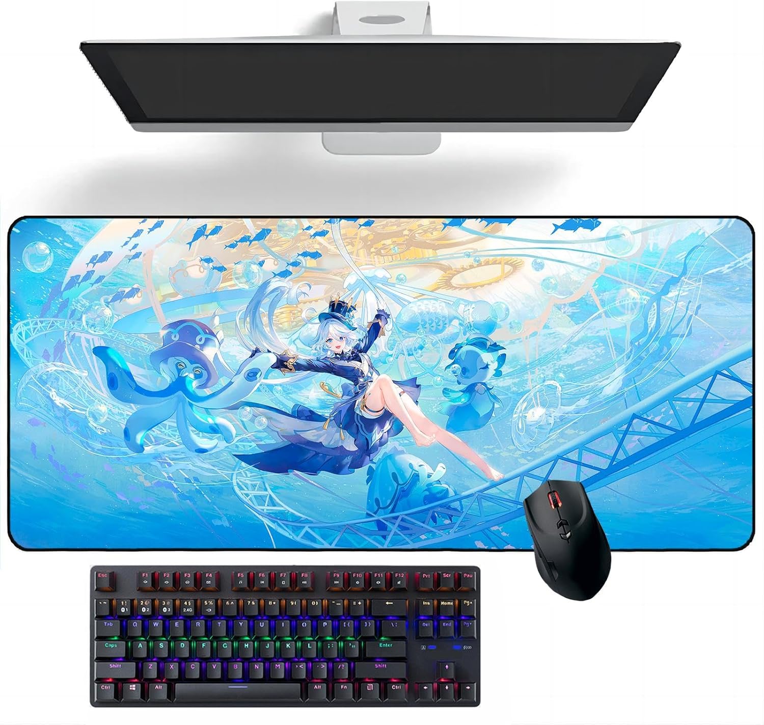 Amazon.com: ZEKYGPP Anime Mouse pad Anime Mouse Pads Deskmat Keyboard ...