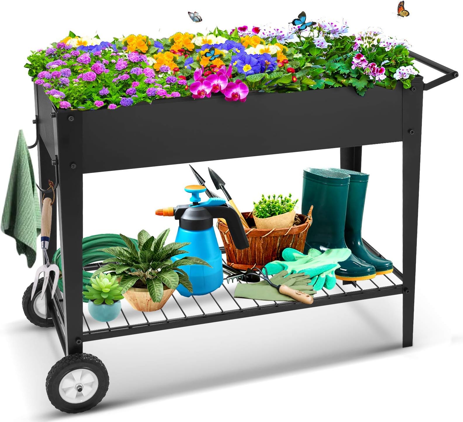Amazon.com : Sophia & William Planter Raised Beds with Legs and Wheels ...