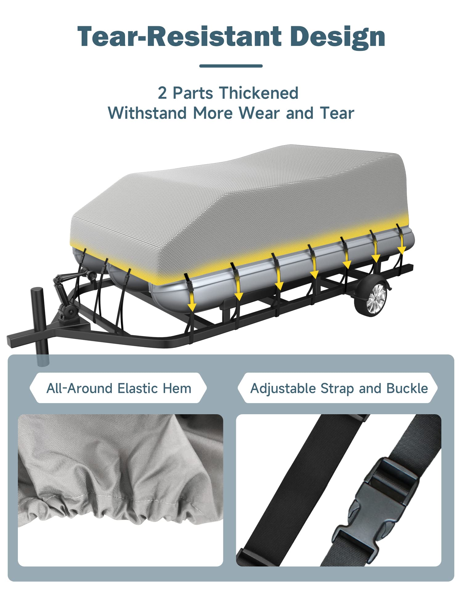 Snapklik.com : Umbrauto 600D Marine Grade Polyester Waterproof Pontoon ...