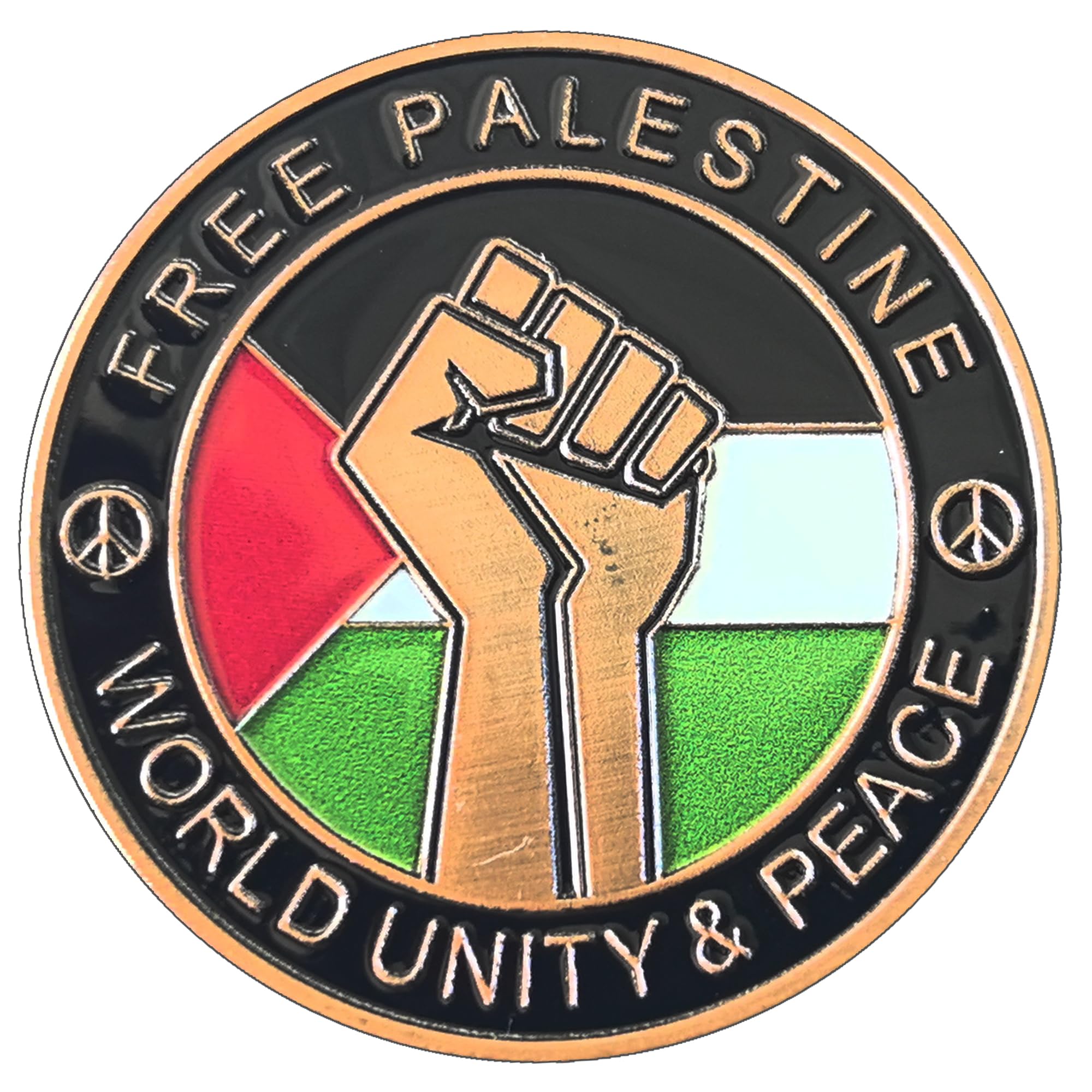 Buy Free Palestine Solidarity Challenge Coin – World Unity & Peace ...