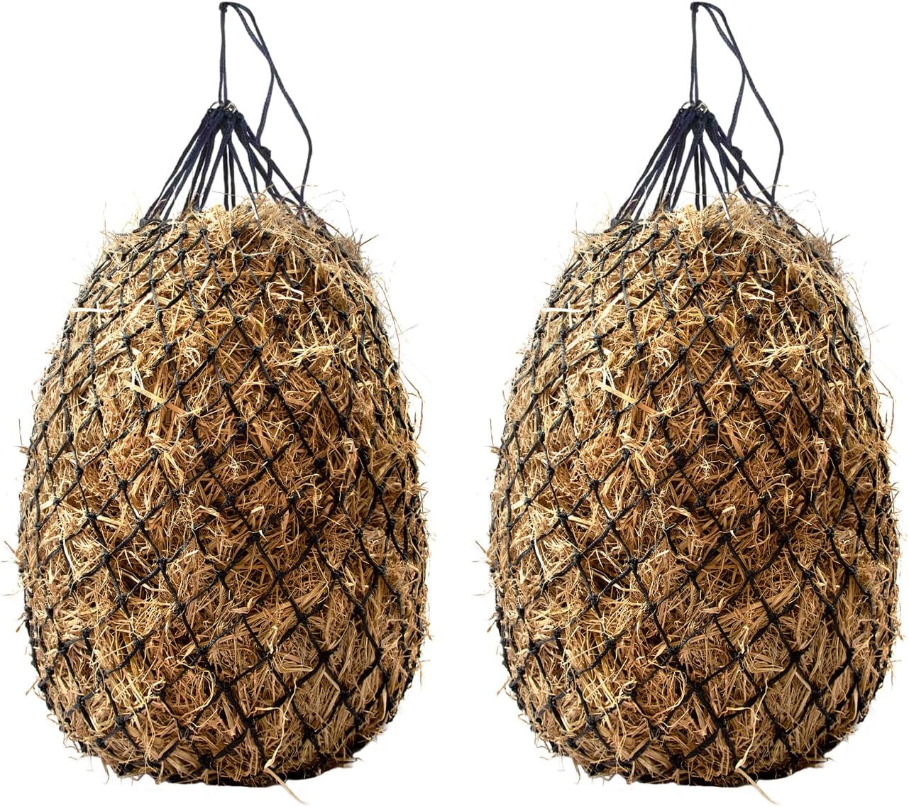 Amazon.com: Bloomoak Slow-Feed-Hay-Net for Horses, 40" Hay Net with 2 ...