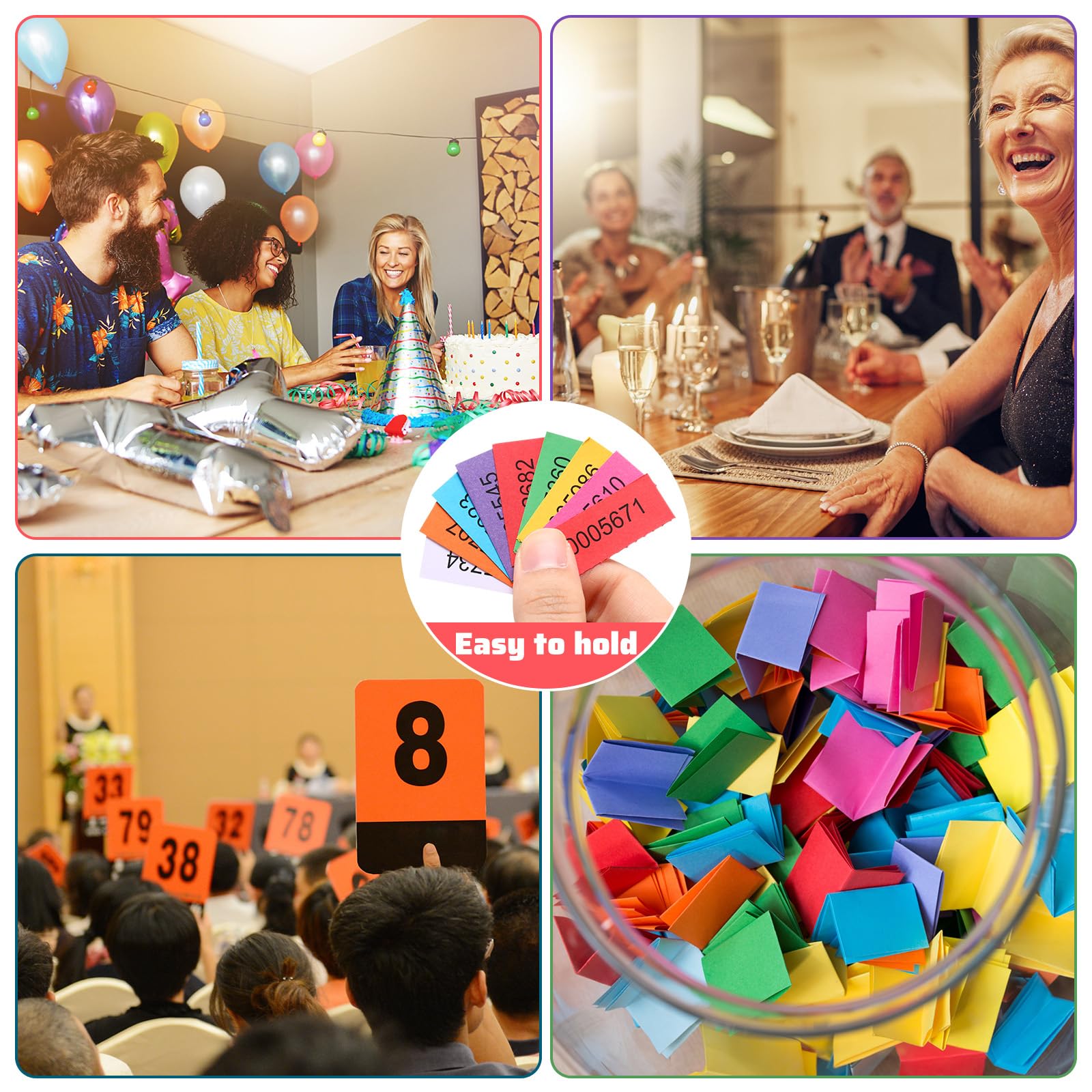 Snapklik.com : Kosiz 1000 Sheets 25 Bid Raffle Ticket Numbers - Chinese ...