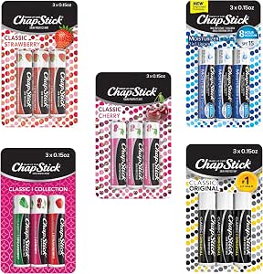 Amazon.com: ChapStick Classic Collection - Paquete de tubos de bálsamo ...