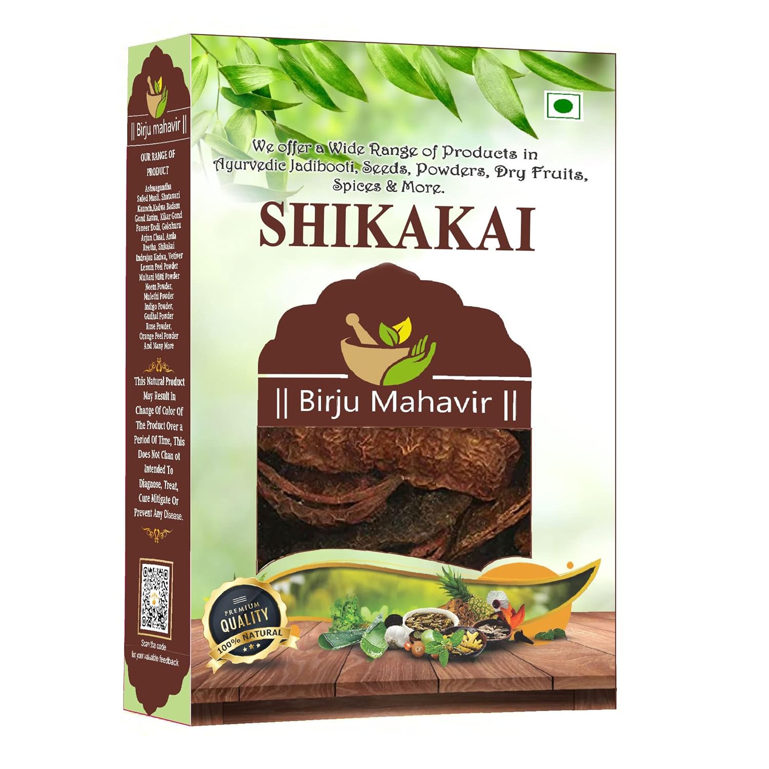 Buy Birju Mahavir Shikakai Raw - Acacia Concinna 500 Gr, Natural (BMKB ...