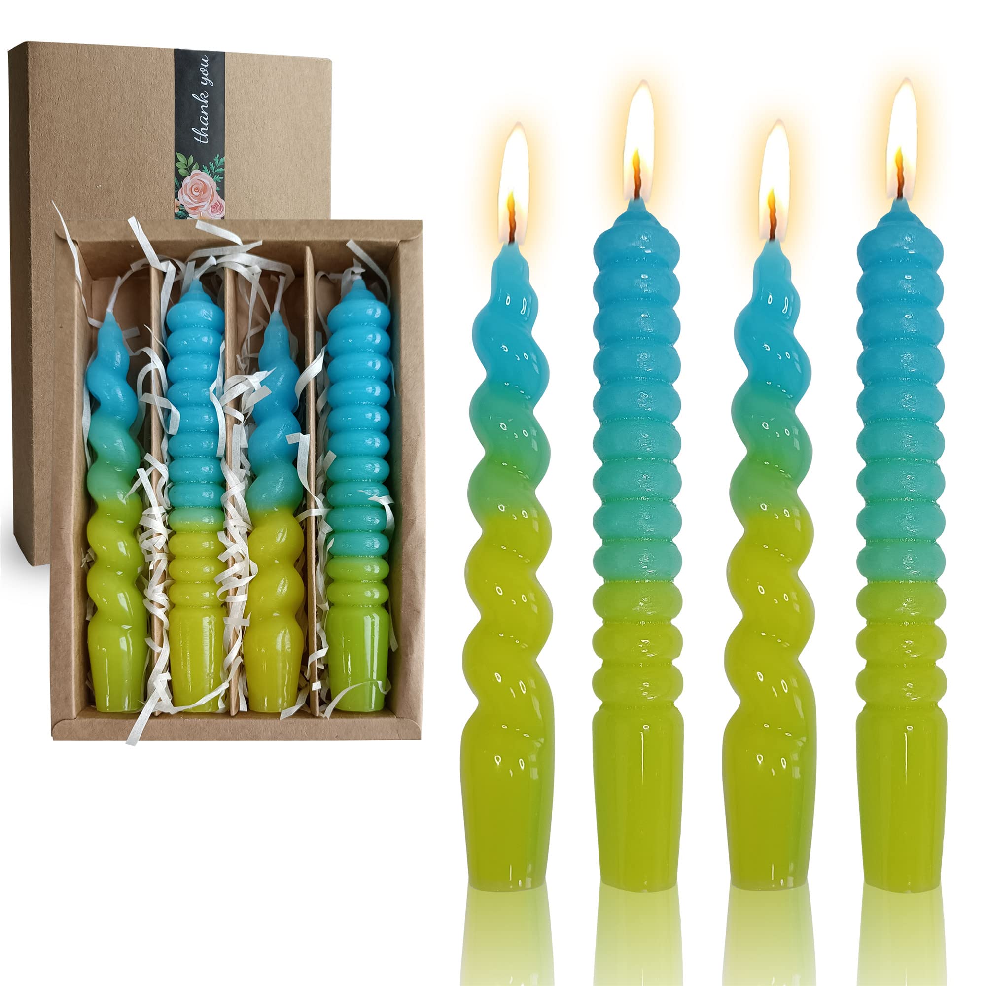 Amazon.com: Colorful Candle Sticks Taper Candles - Gedengni 7.5 Inch ...
