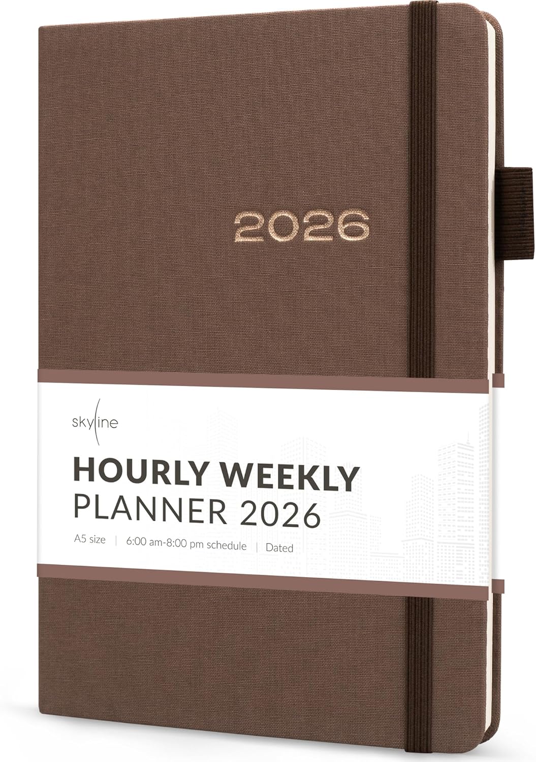 Amazon.com : Skyline Dated Hourly Weekly Planner 2026 – Agenda & Daily ...
