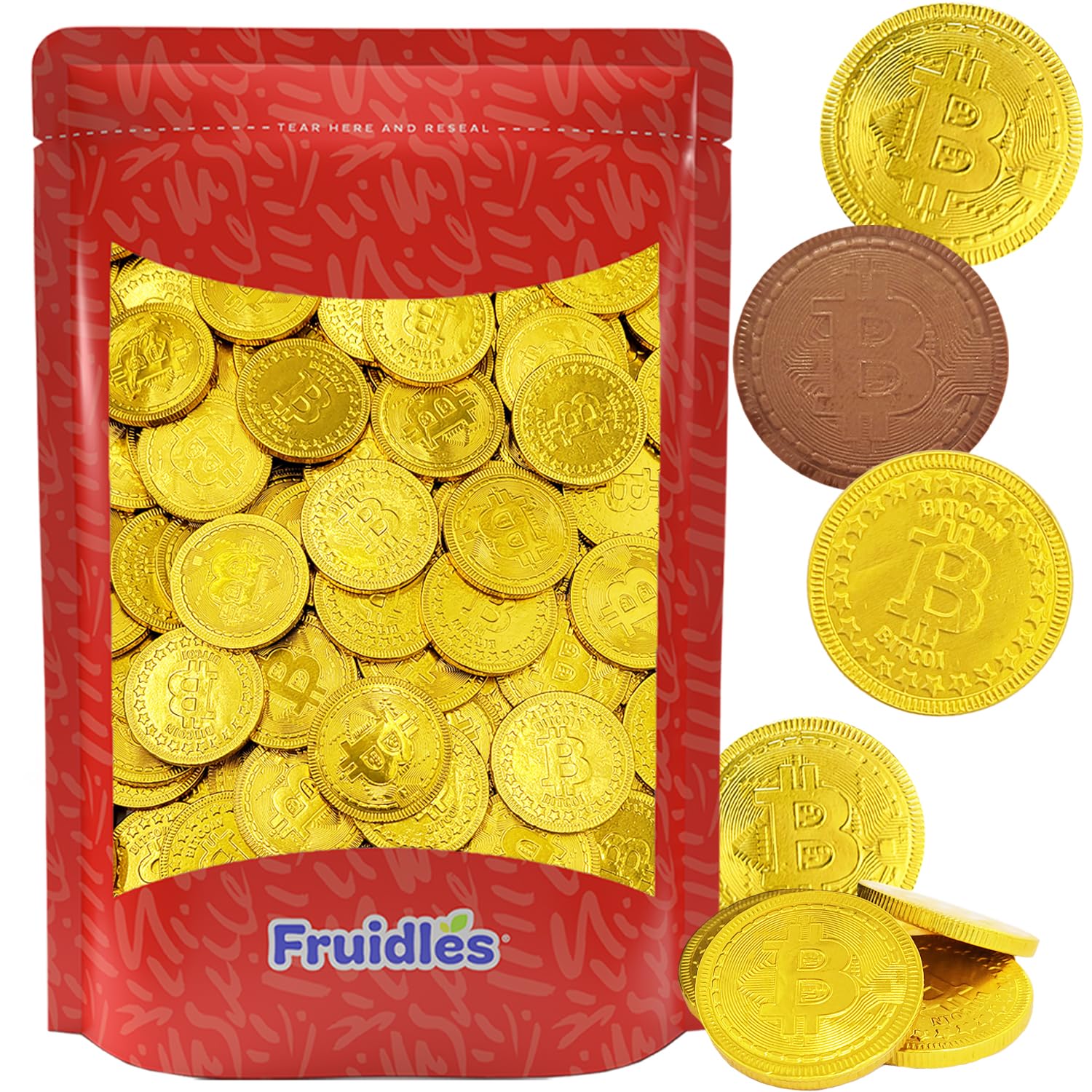 Amazon.com : 50 Original Crypto Bitcoin Chocolate Coins, Made with ...