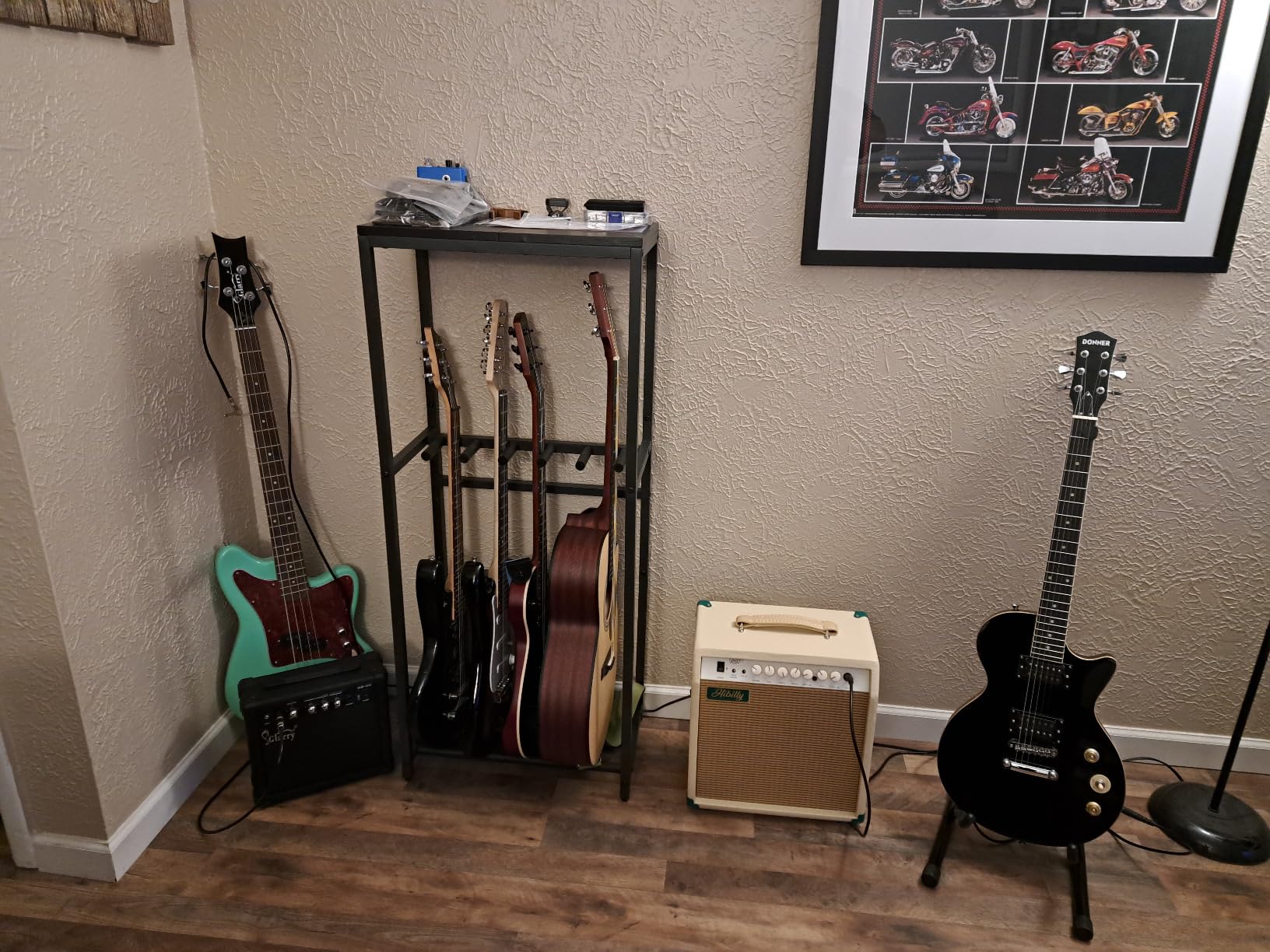 Amazon.com: MAHANCRIS Guitar Stand for Acoustic Holder, Electric Guitar ...