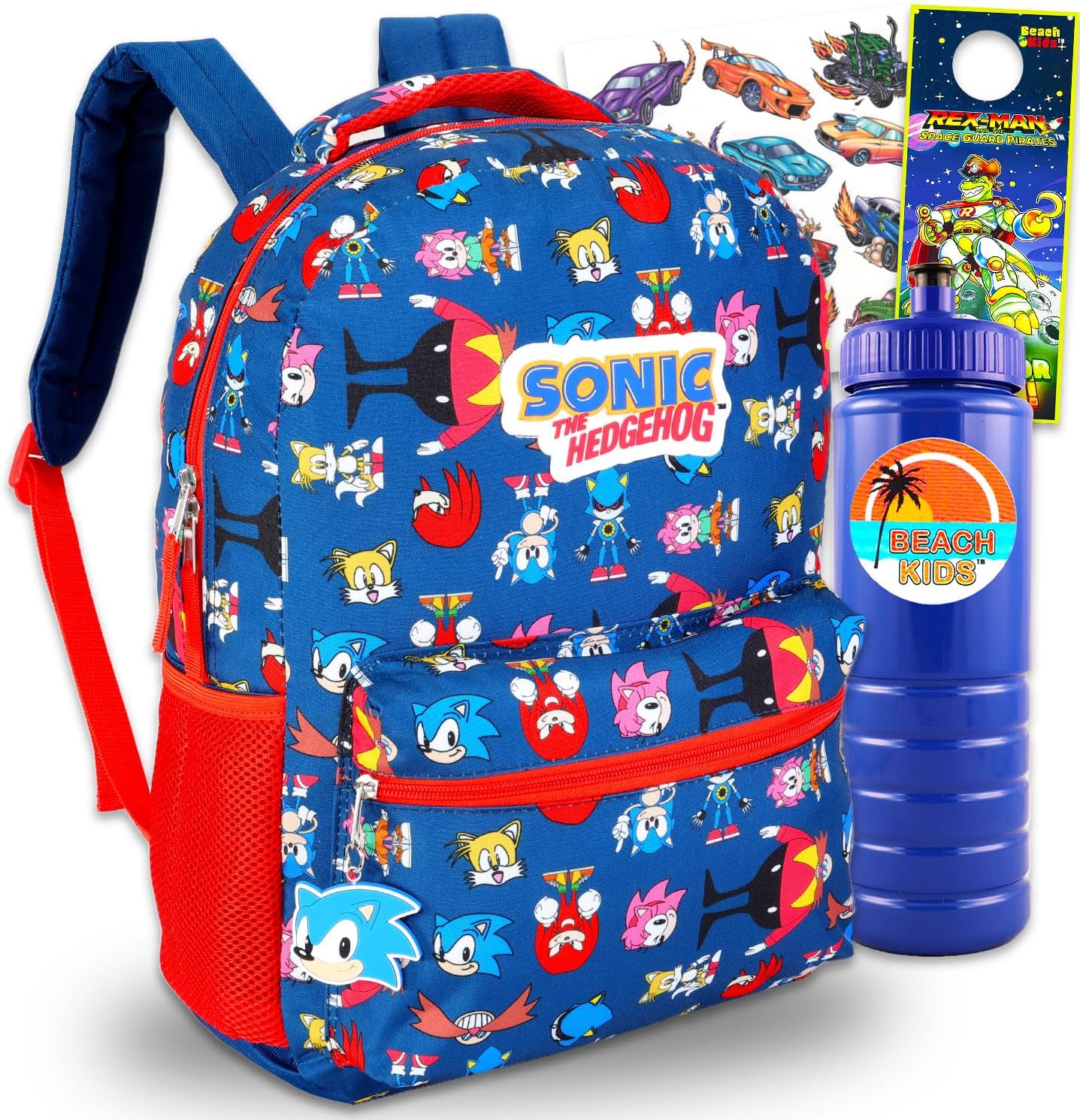 Amazon.com | Nintendo Sonic the Hedgehog Backpack Set - Bundle 16 ...